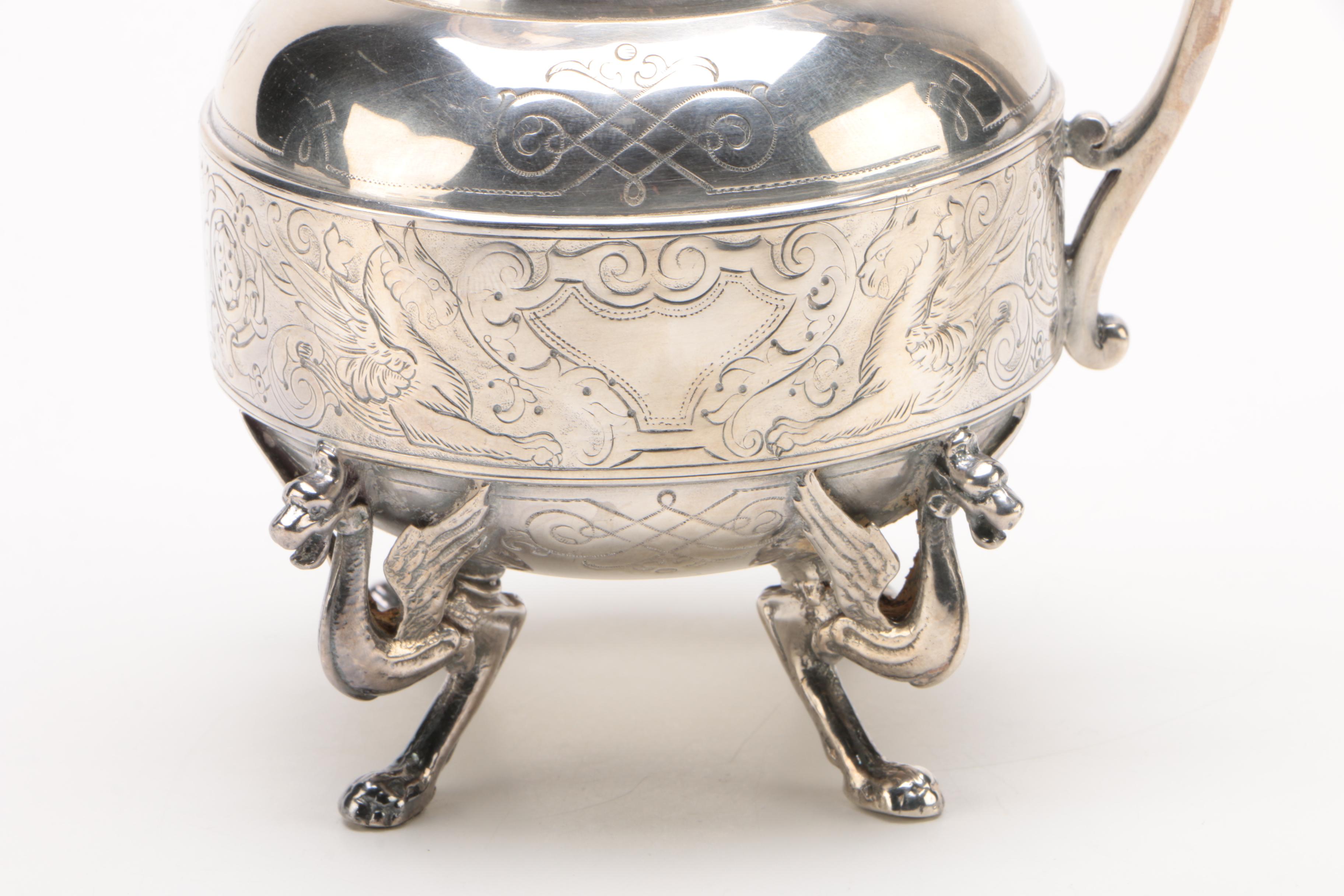 American Silver Plate Syrup Pitcher, Late 19th Century | EBTH