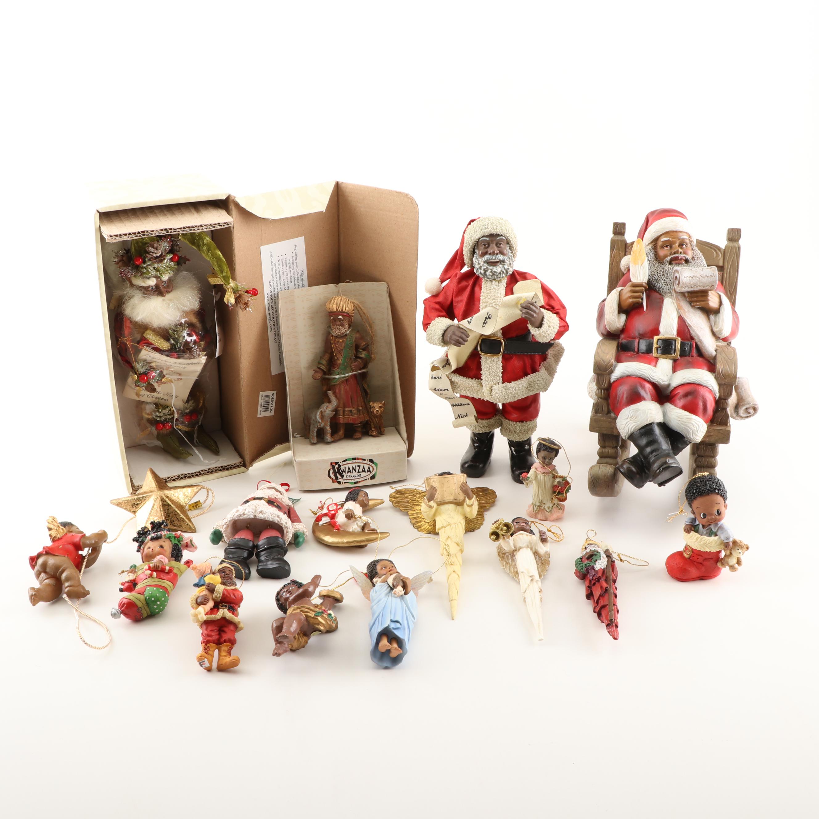 Collection of Santa and Christmas Figurines featuring Kurt Adler | EBTH