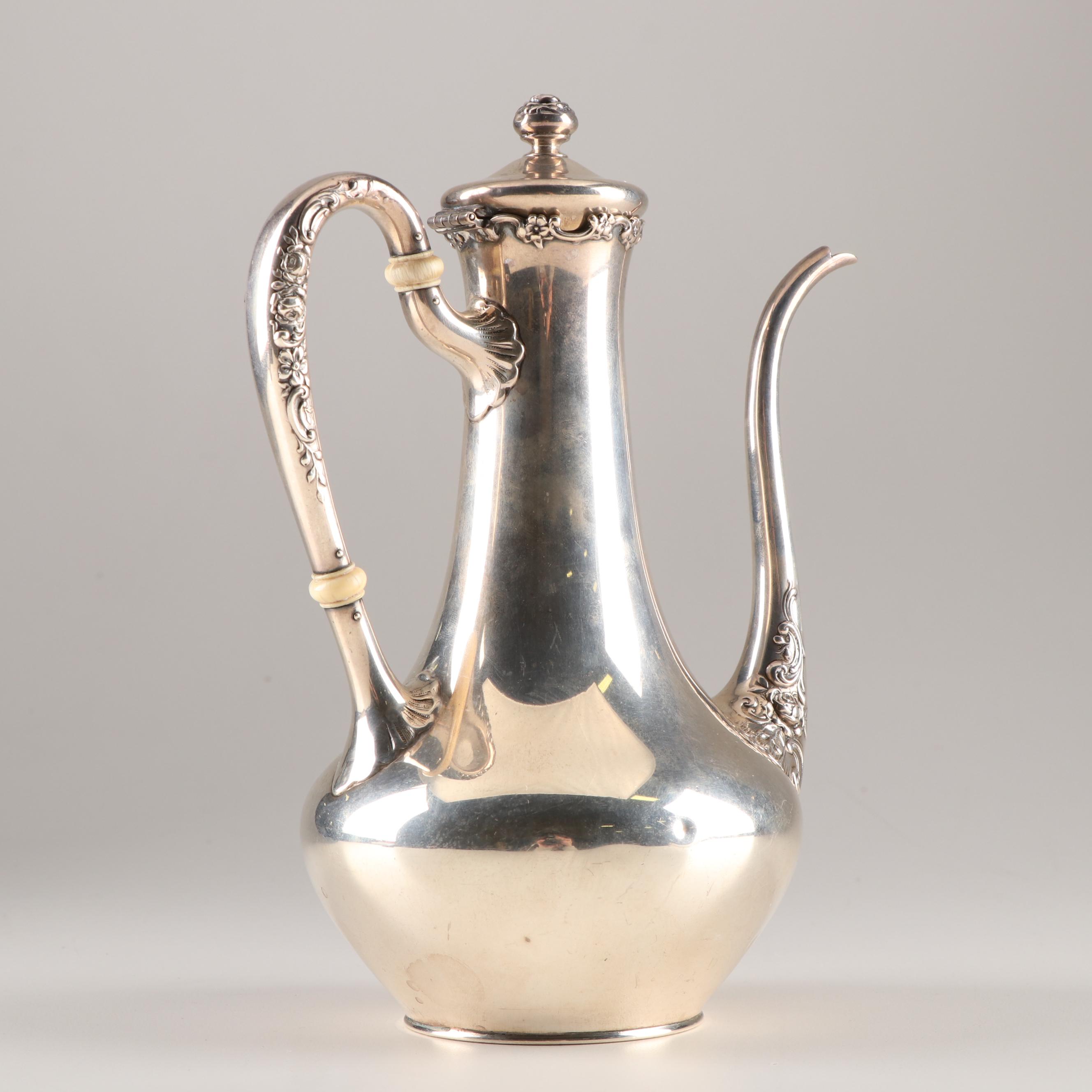 Gorham Sterling Silver Turkish Coffee Pot, Late 19th Century | EBTH