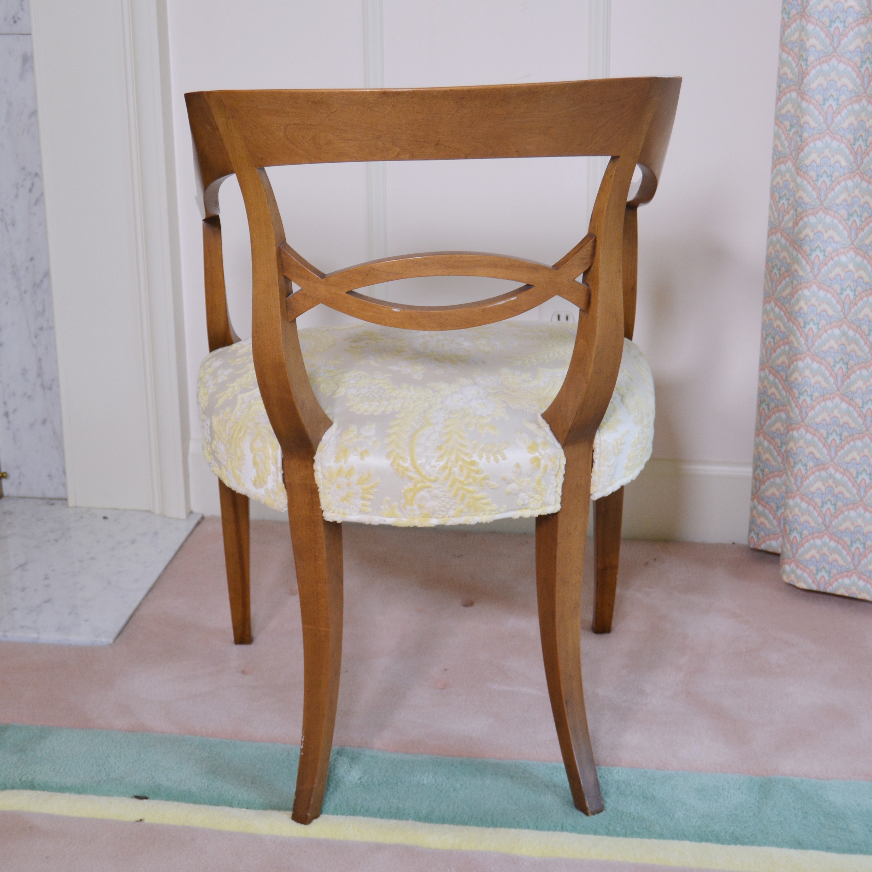 Biedermeier Style Open Back Armchair, 20th Century | EBTH