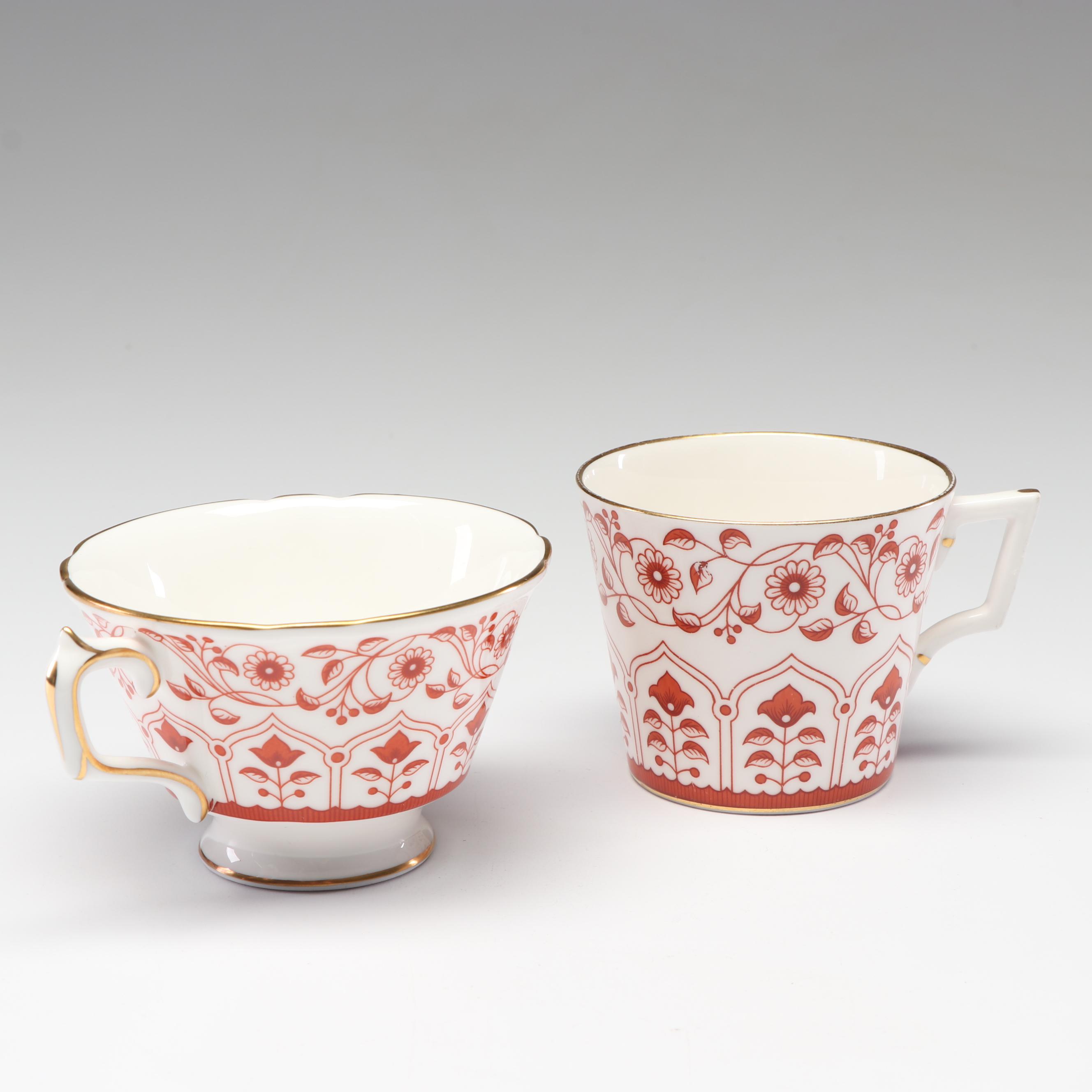 Royal Crown Derby English Bone China "Rougemont" Dinnerware, Mid ...
