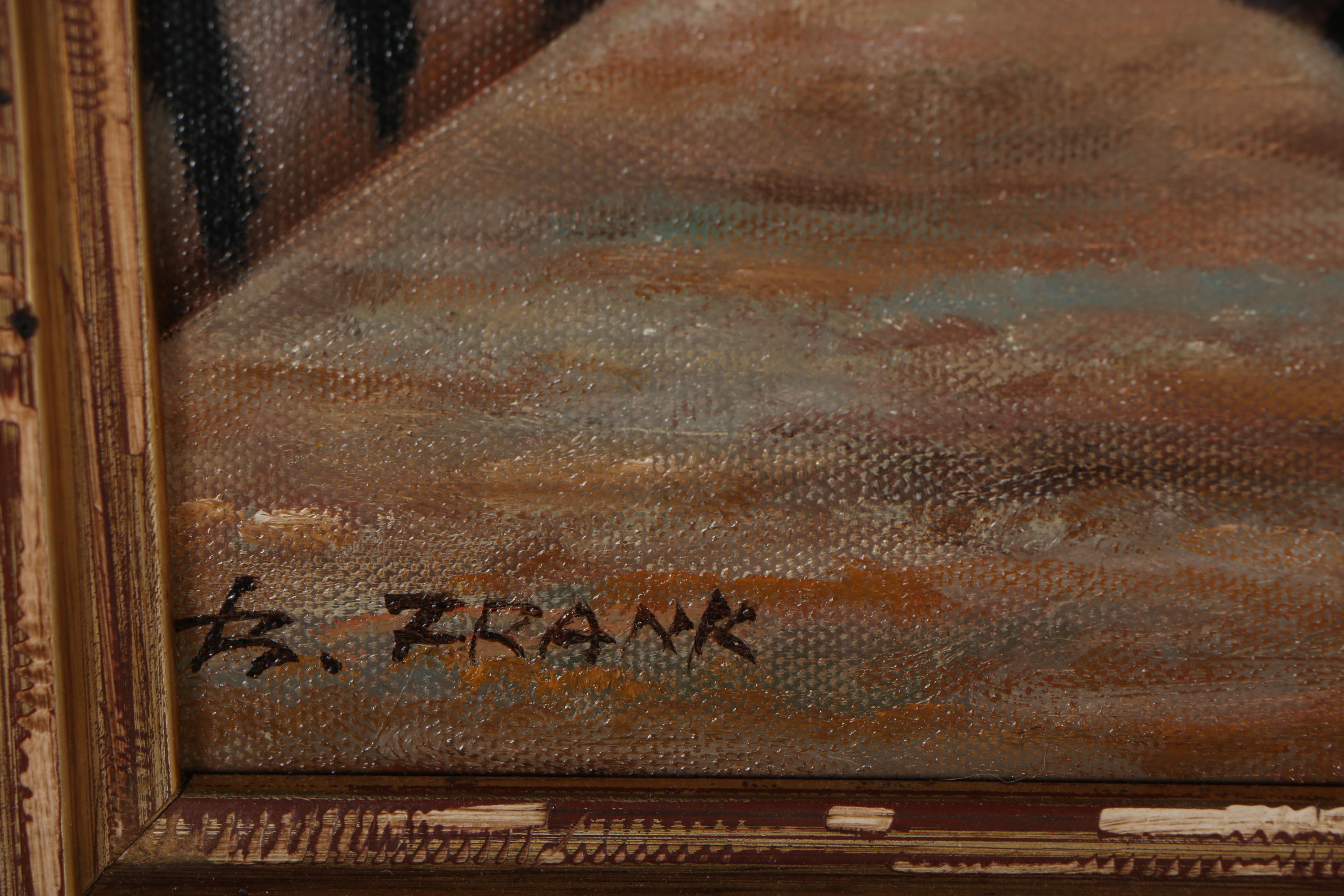 B. Frank Oil Painting of a Zebra | EBTH