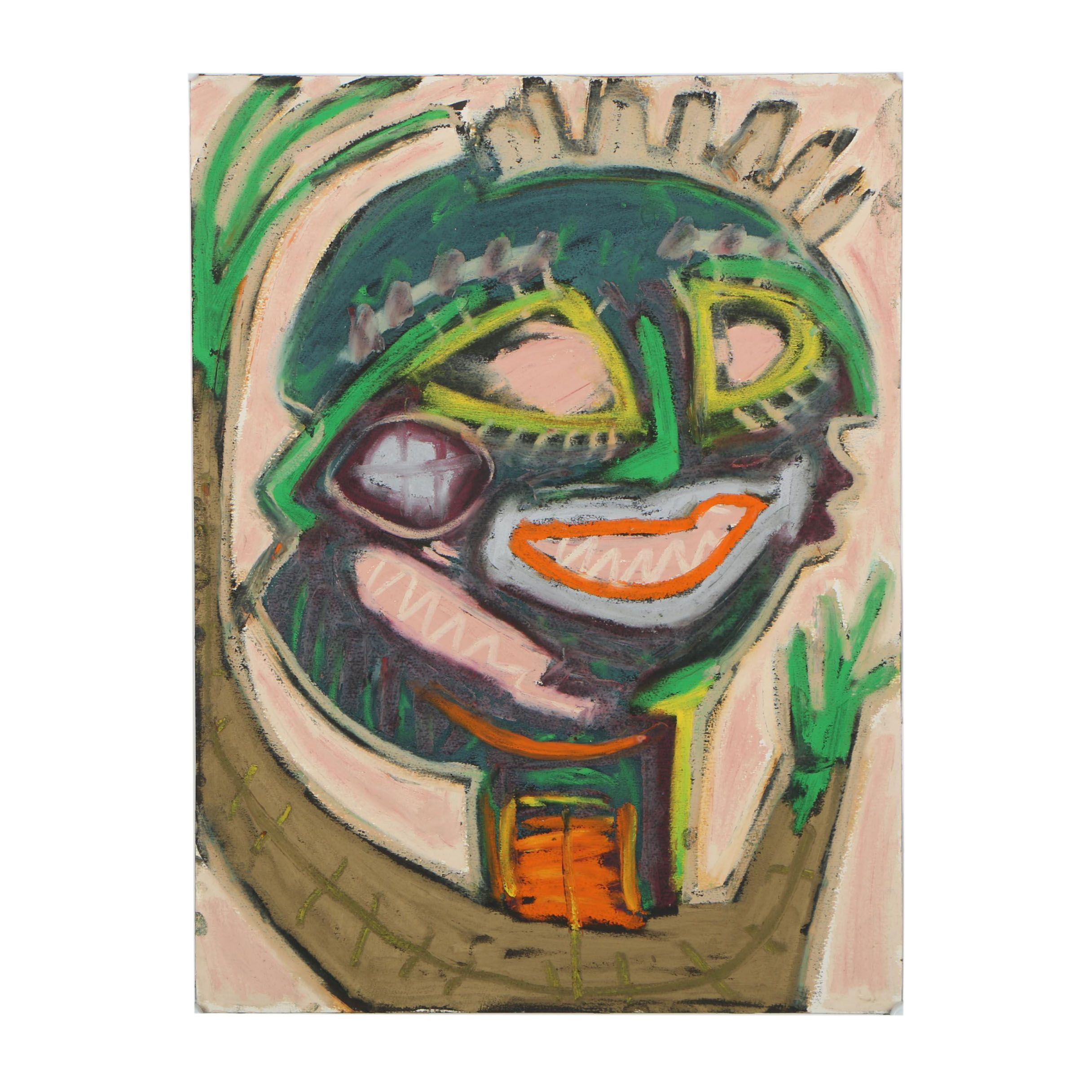 Merle Rosen Oil Pastel Drawing | EBTH