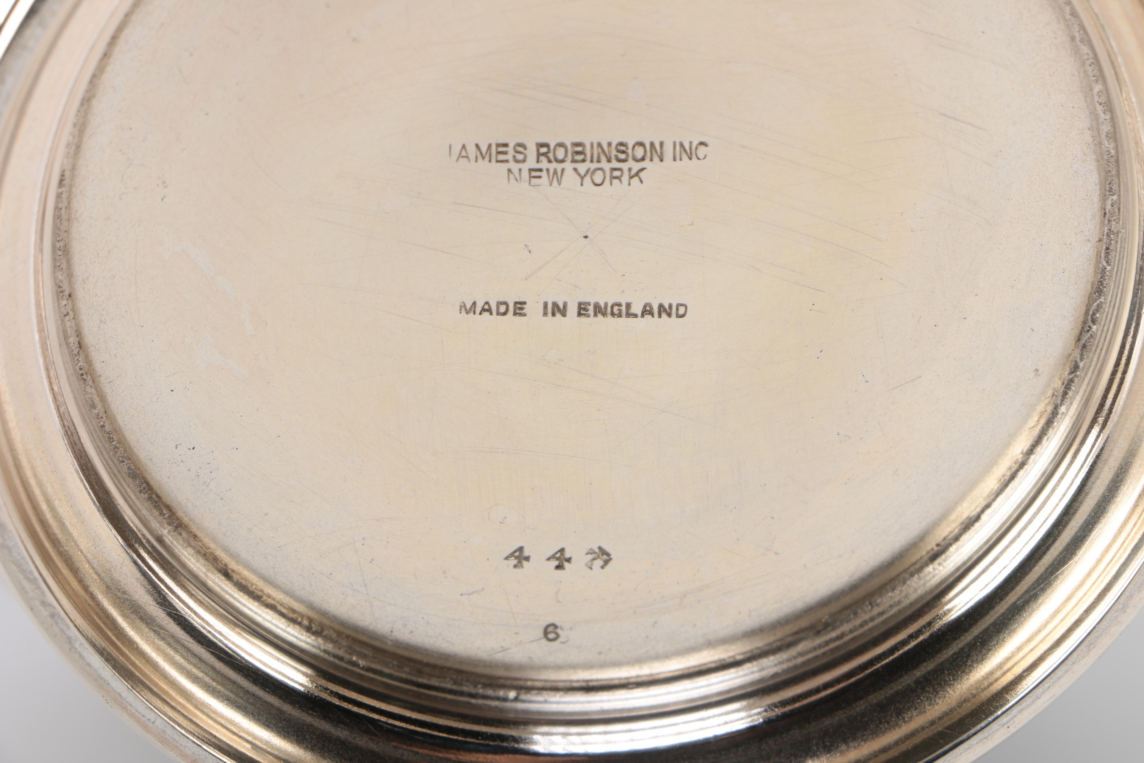 James Robinson Sterling Tea and Coffee Service with Silver Plate Tray ...