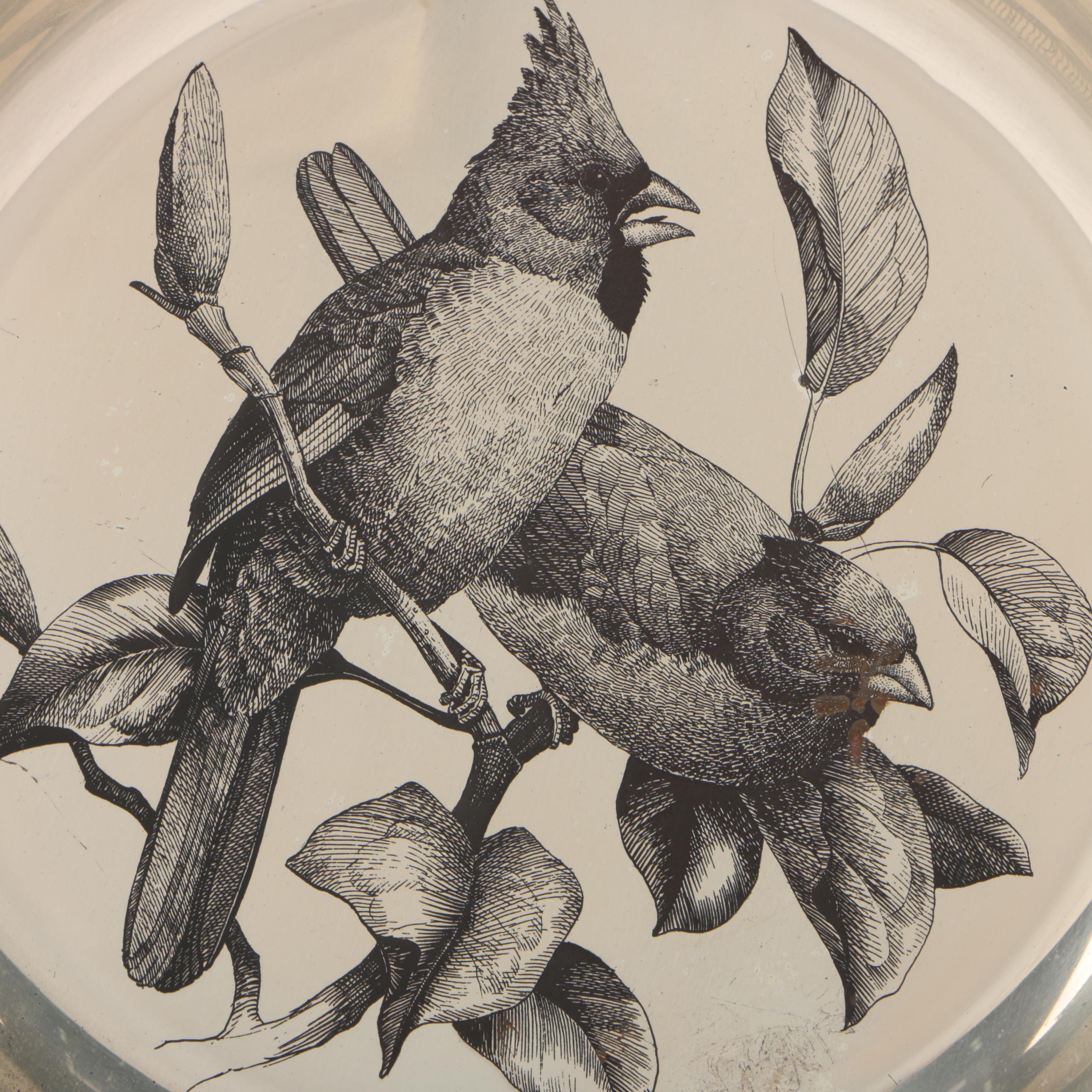 Franklin Mint "The Cardinal" Sterling Silver Collector Plate, 1973 | EBTH