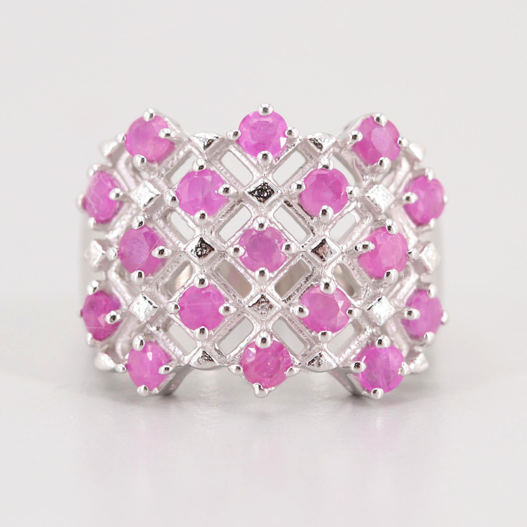 Sterling Silver Ruby Ring | EBTH