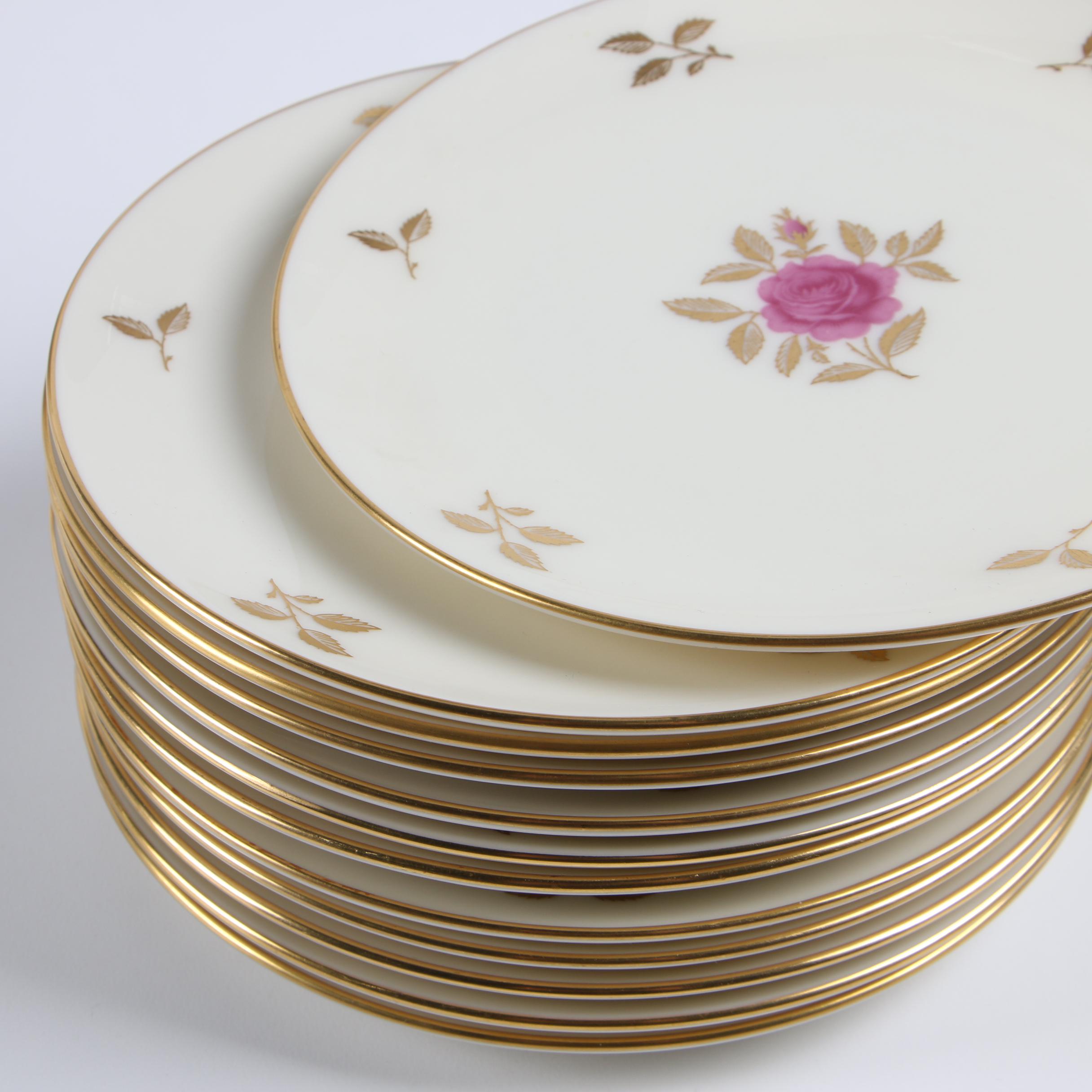 Lenox "Rhodora" Porcelain Dinnerware Pieces, 1953-1982 | EBTH