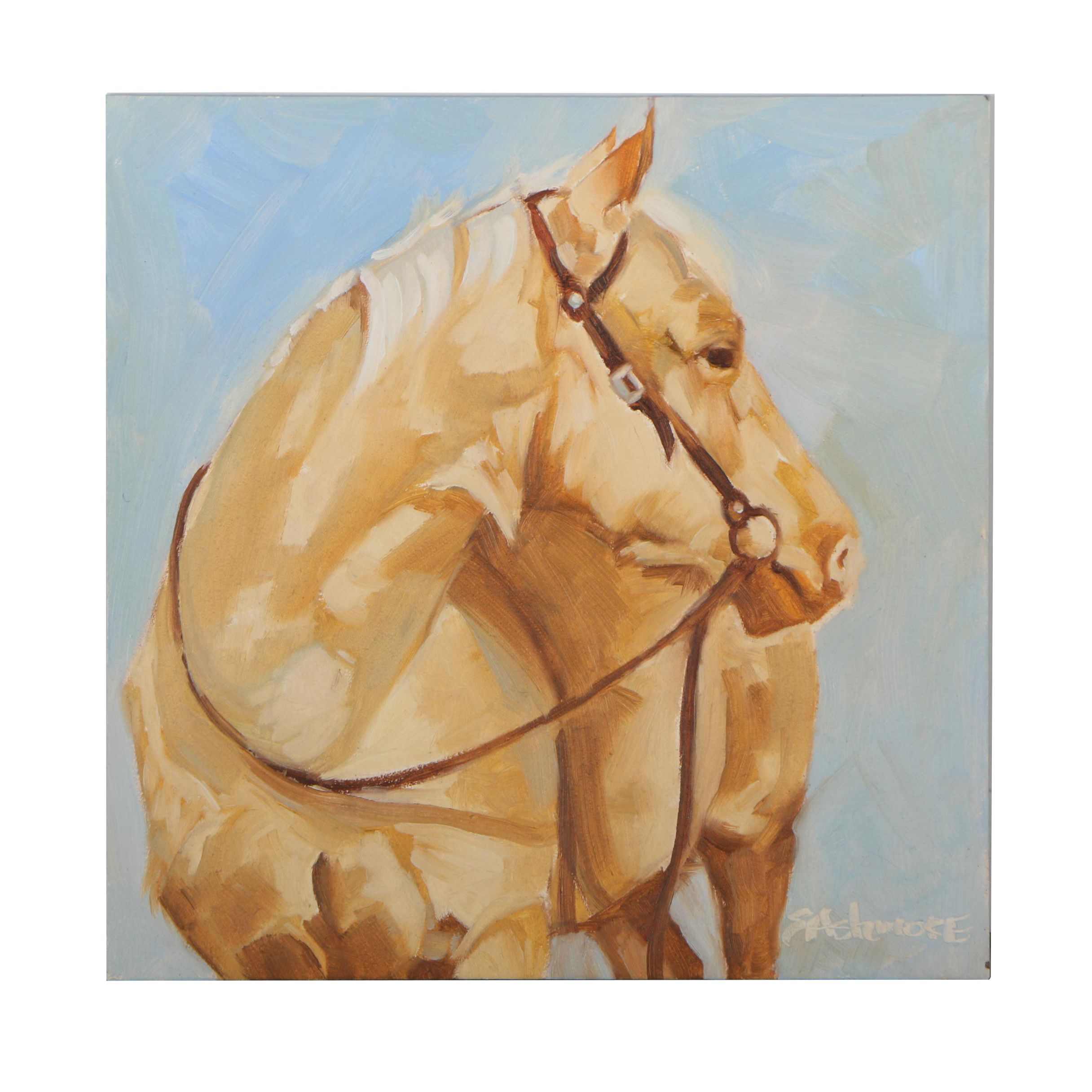 Susan Ashmore Oil Painting "The Young One" | EBTH