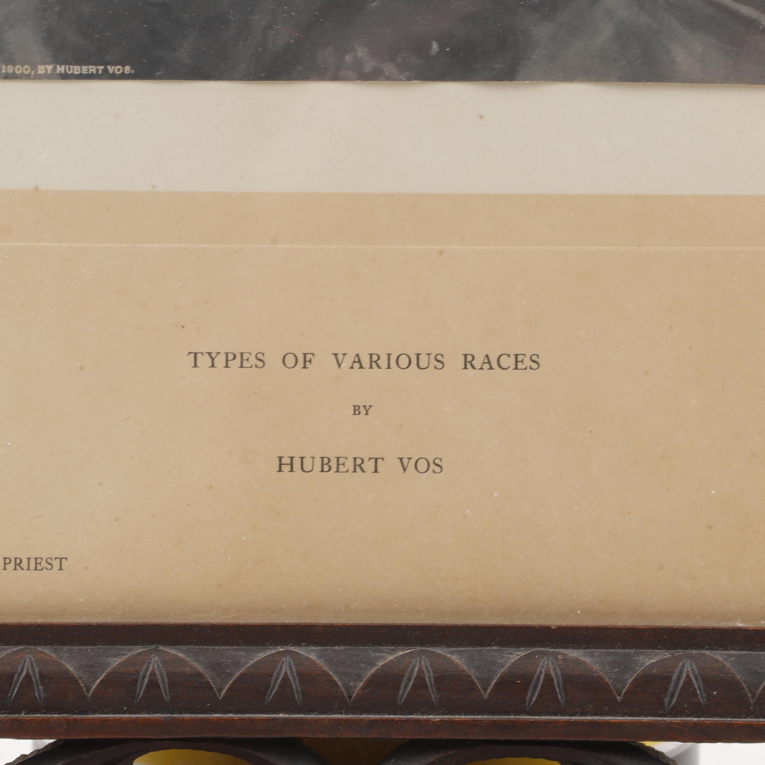 Lithograph after Hubert Vos "Types of Various Races: Thibetan-Llama ...