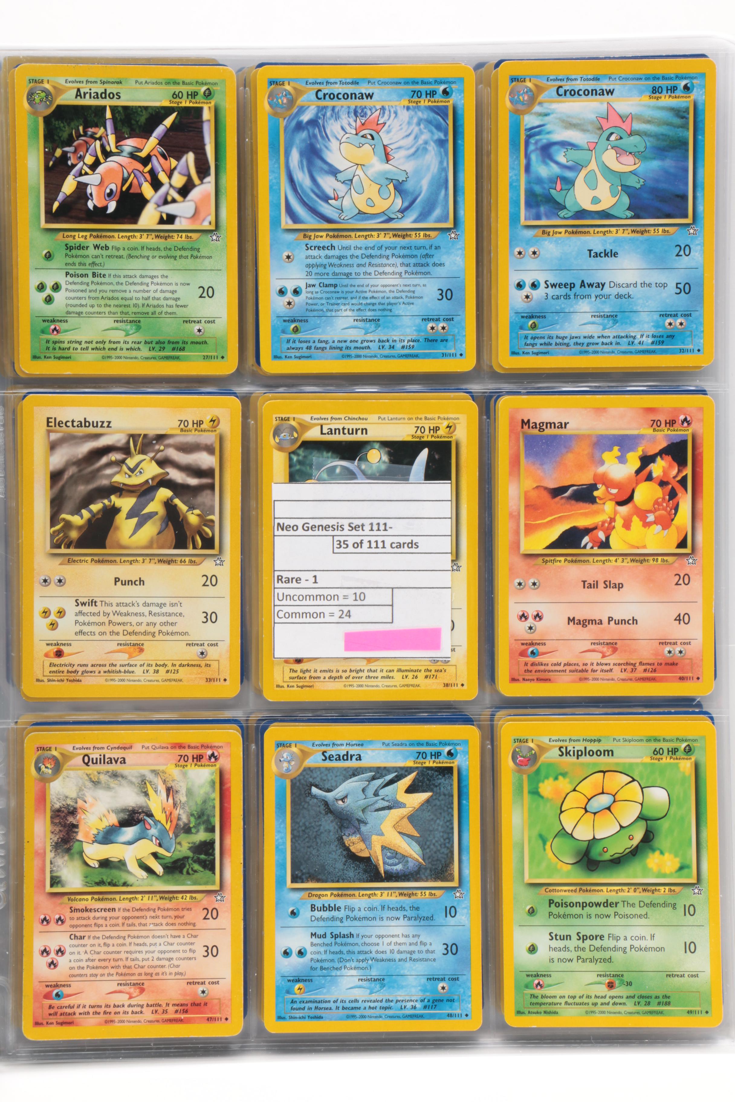 Pokémon Cards Including Shadowless Base, Holofoil, Ancient Mew, and ...