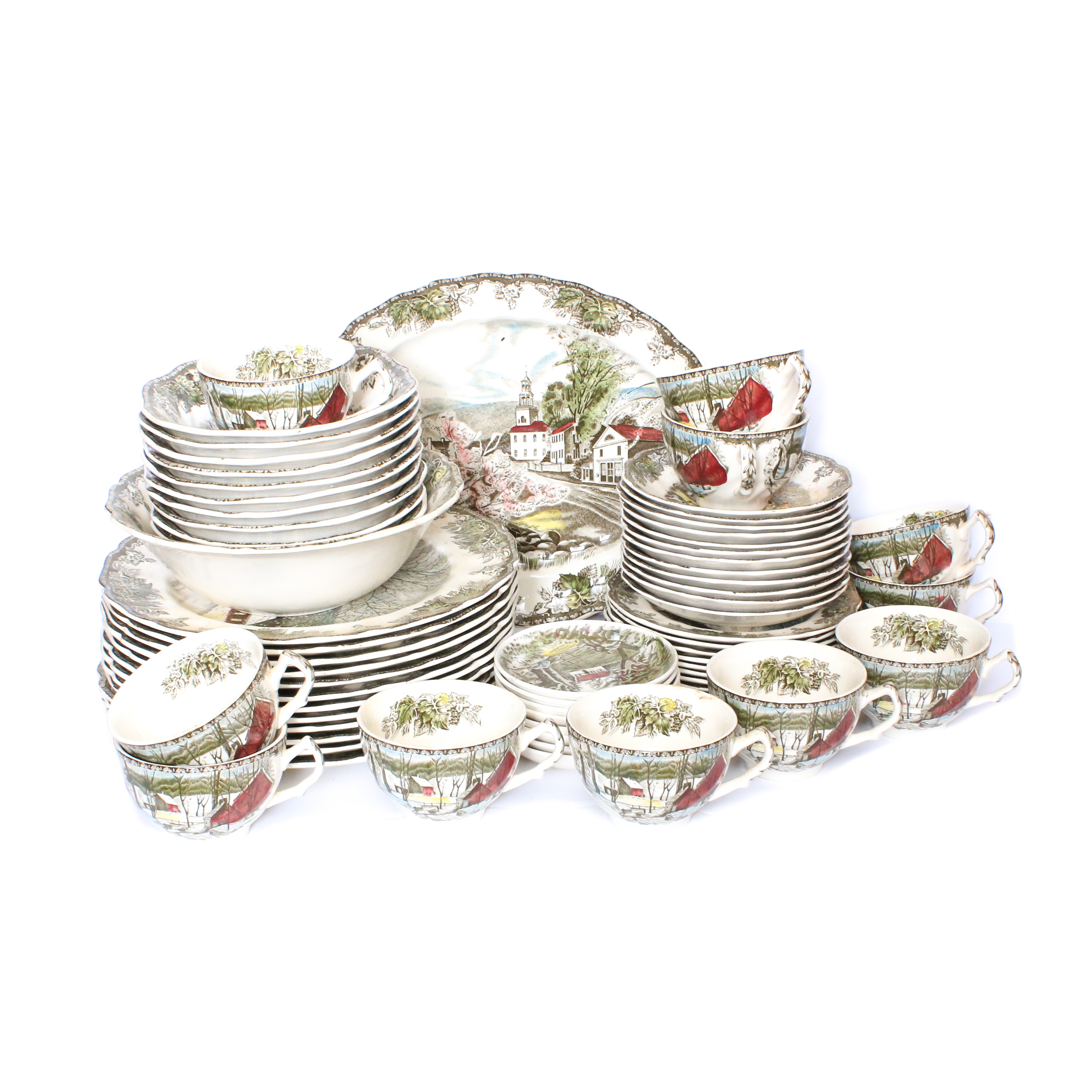Johnson Bros. "The Friendly Village Square" Porcelain Tableware ...
