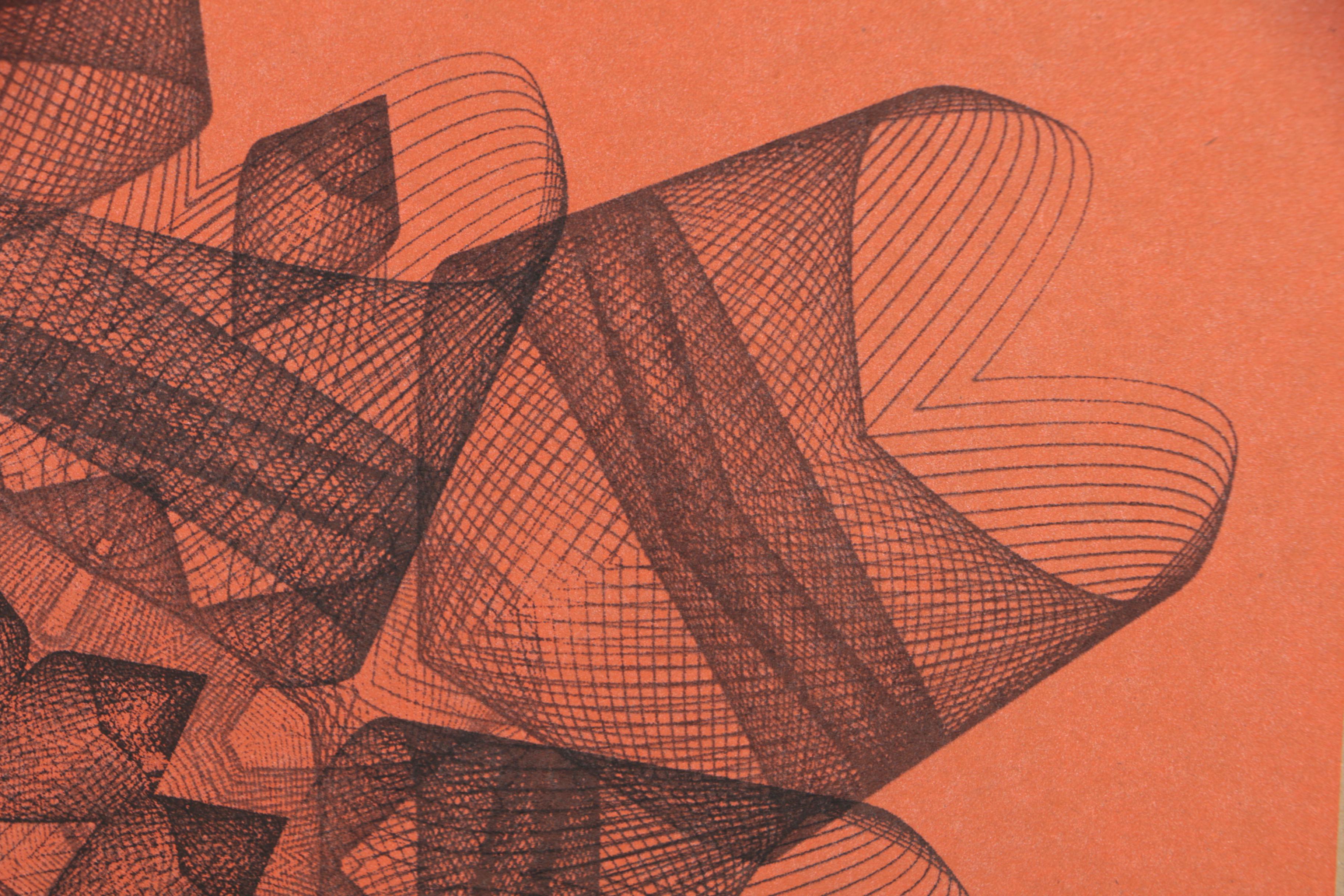 Damon Roberts Glass Siren Studio Serigraph "Orange Romeda" | EBTH