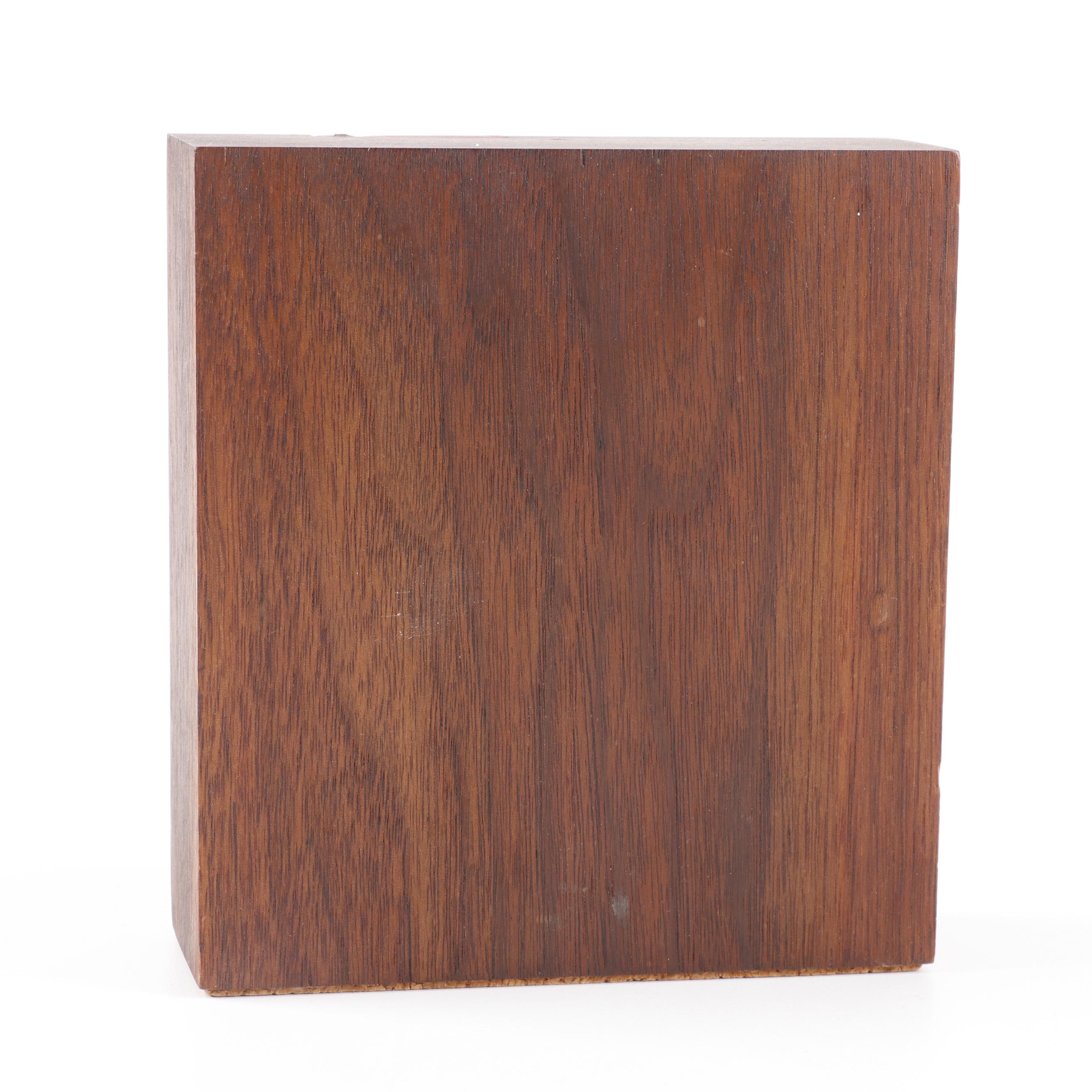 Mid-Century Modern Teak and Mosaic Tile Book Ends | EBTH