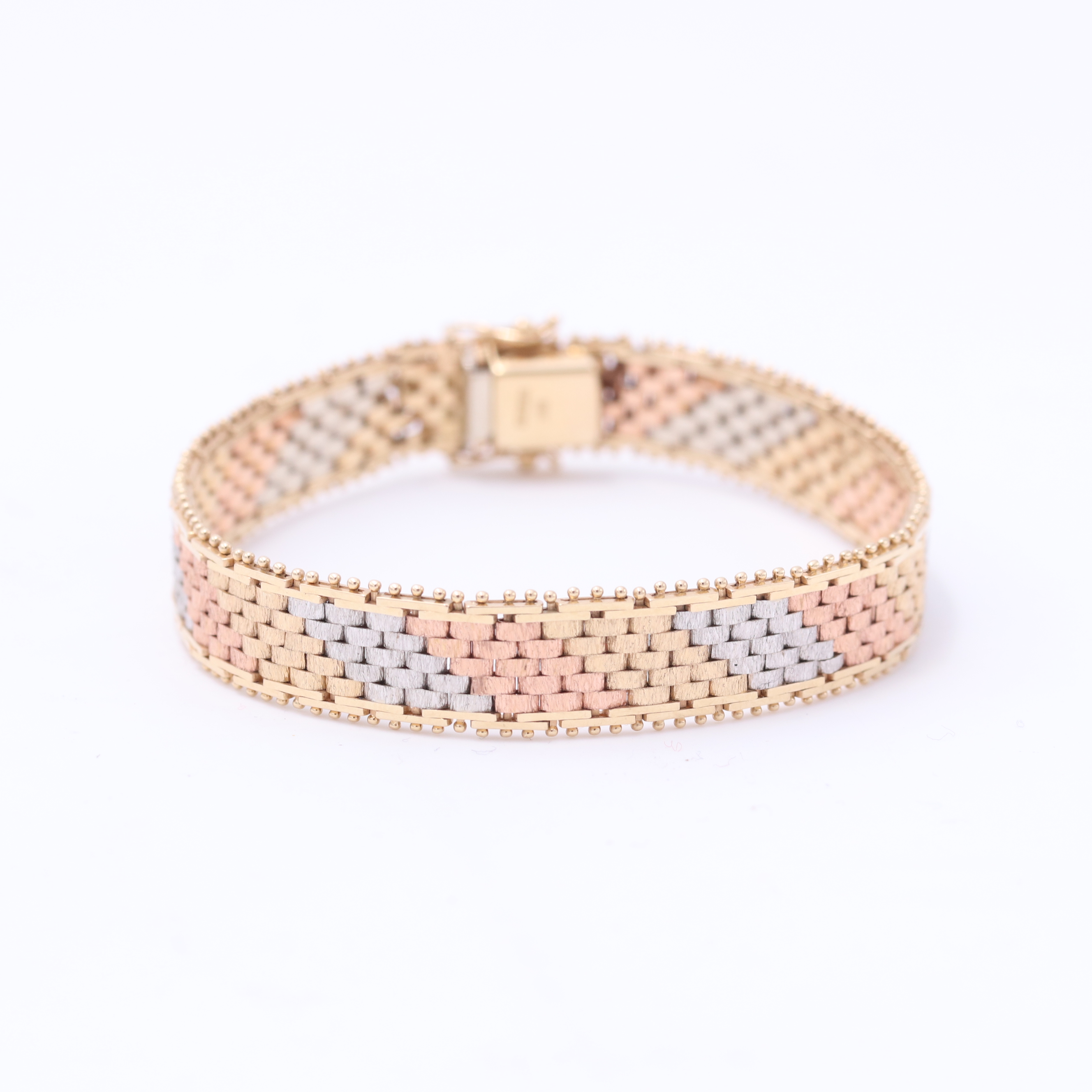 Italian 14K Gold Tri-Color Bracelet | EBTH