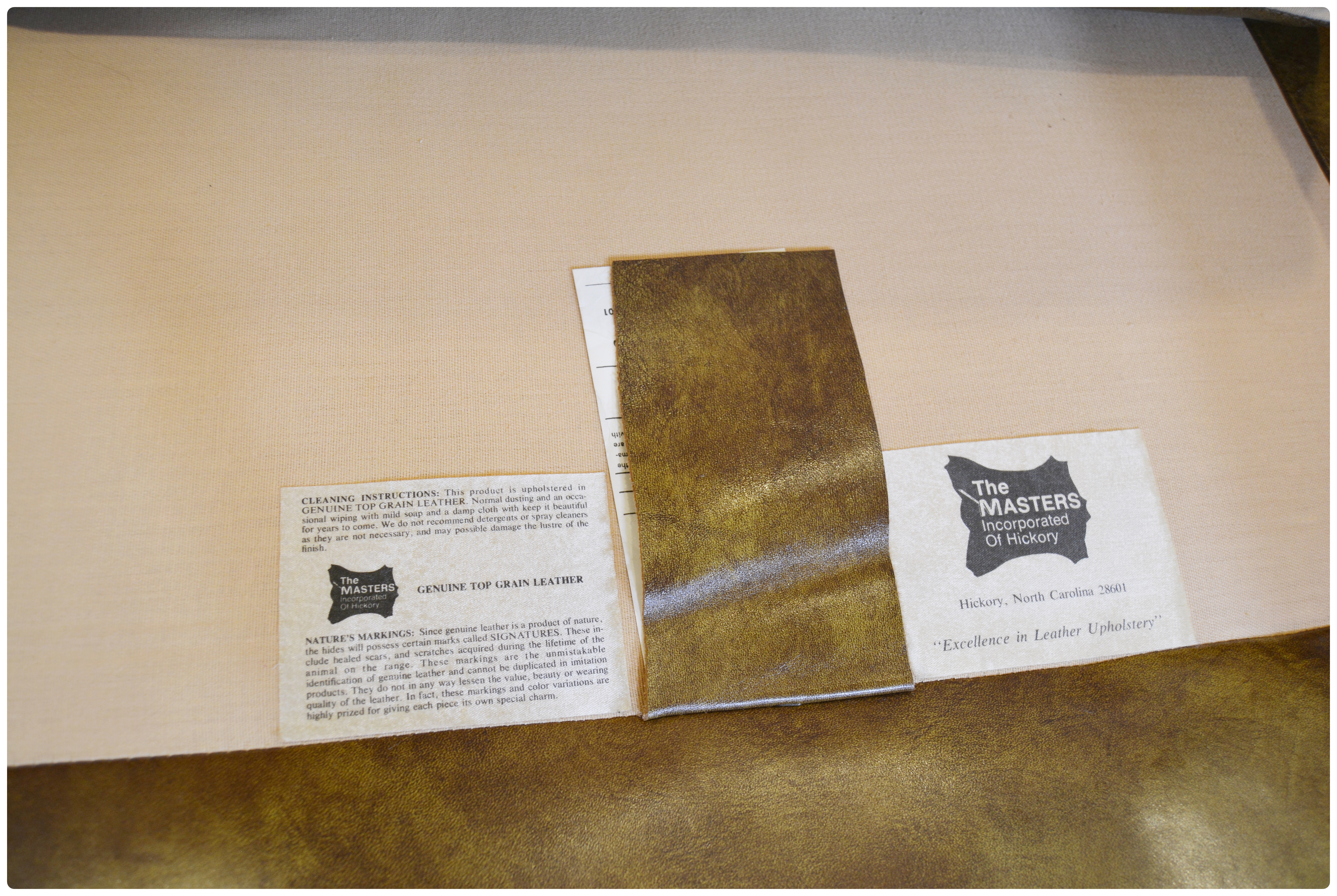 Tufted Mottled Leather Sofa, Contemporary | EBTH