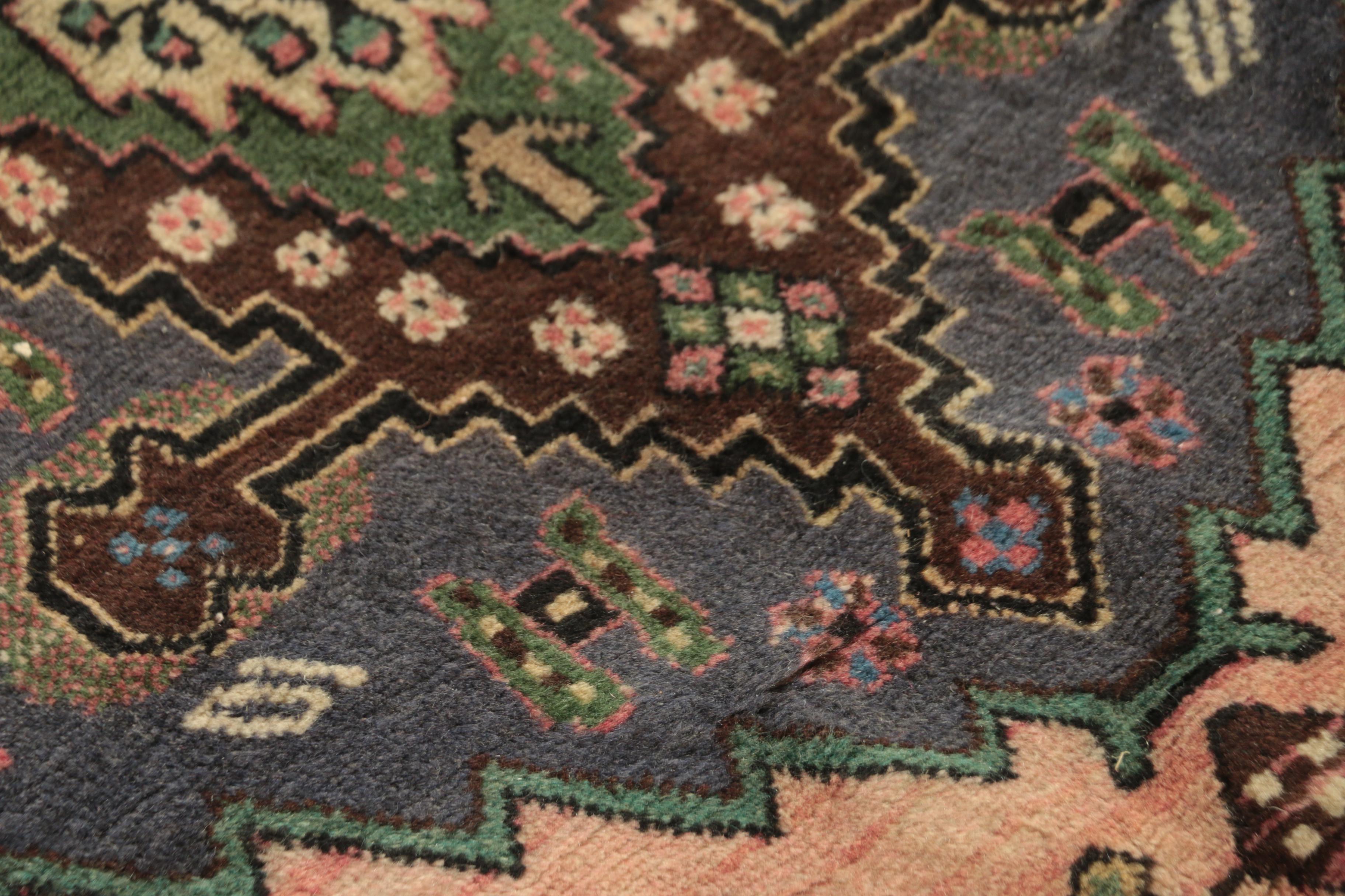 Hand-Knotted Caucasian Kazak Wool Area Rug | EBTH