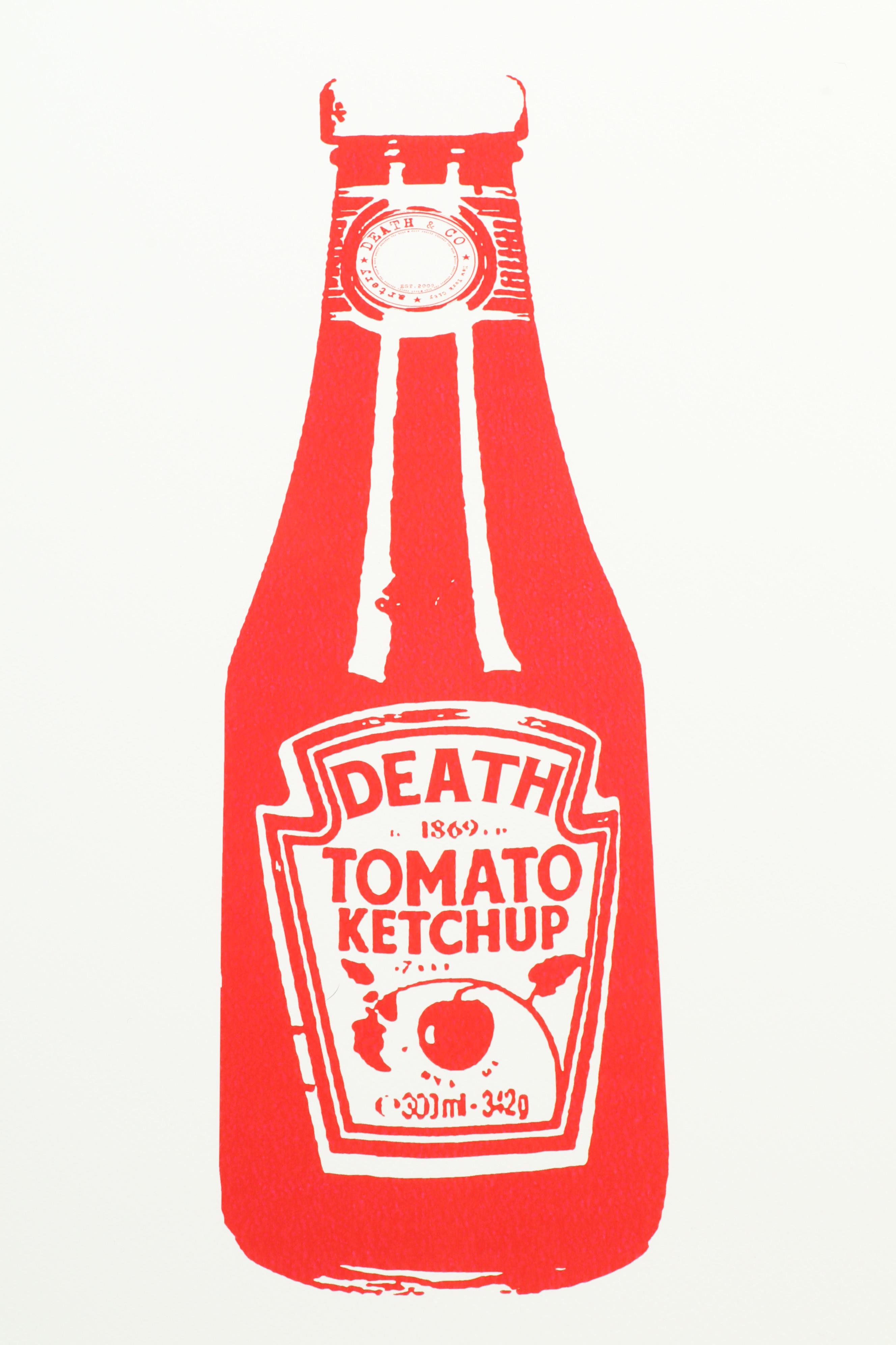 Death NYC Ketchup Bottle Offset Print | EBTH