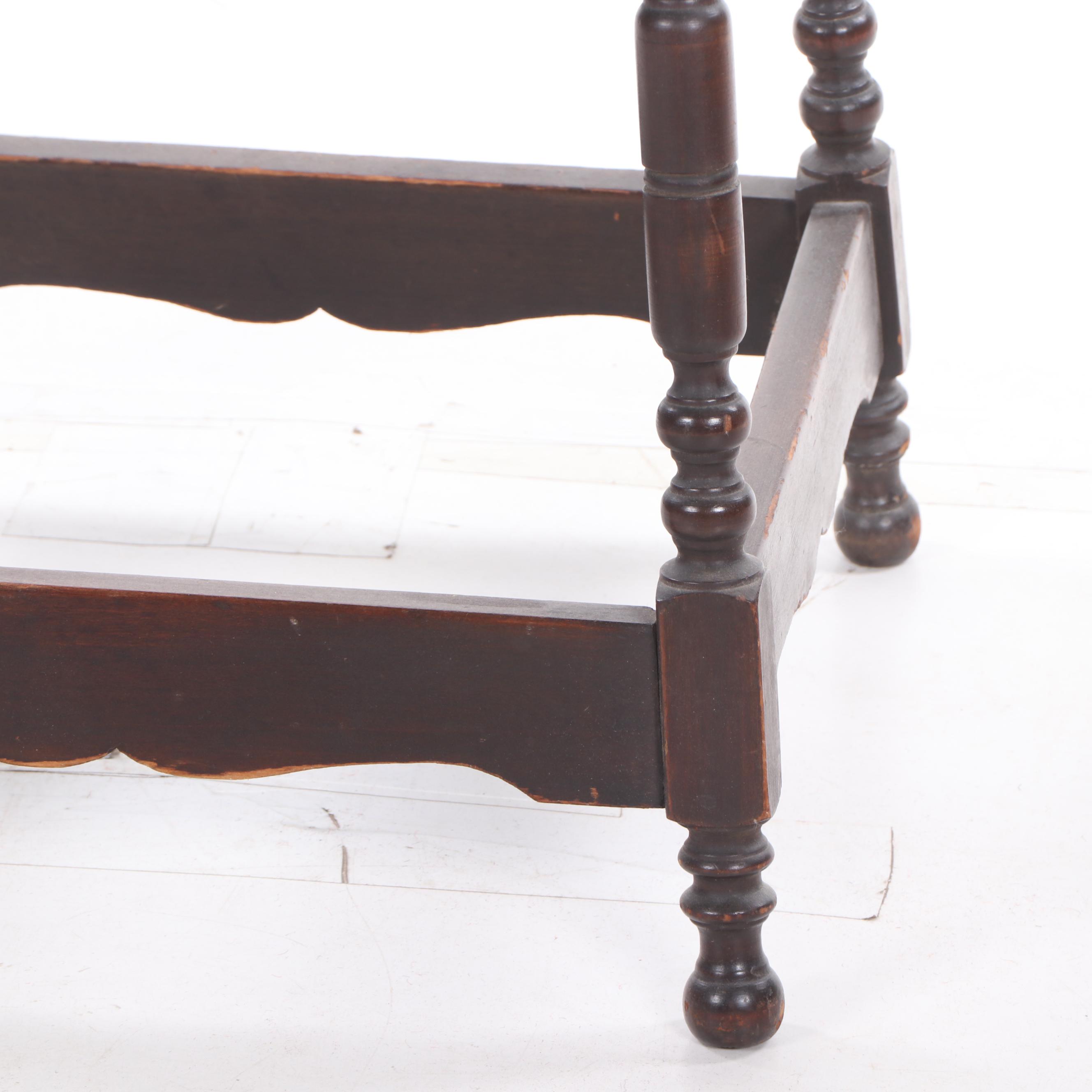 Colonial Revival Wood and Tile End Table, Late 19th to Early 20th ...