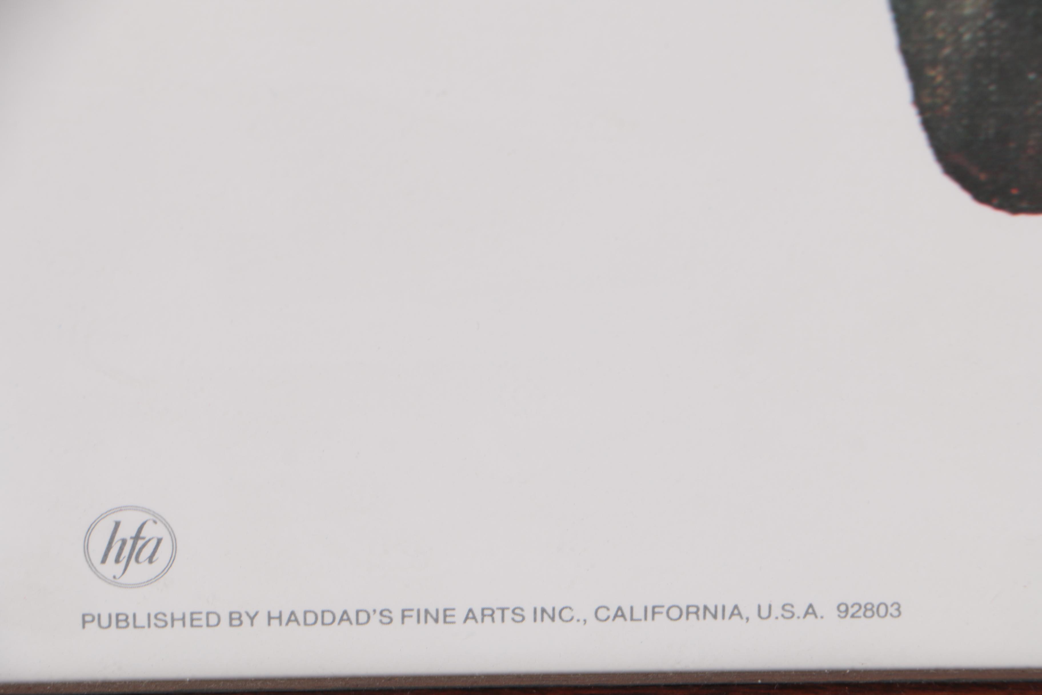 Eddie Arcaro Autographed Offset Lithograph after Norman Rockwell ...