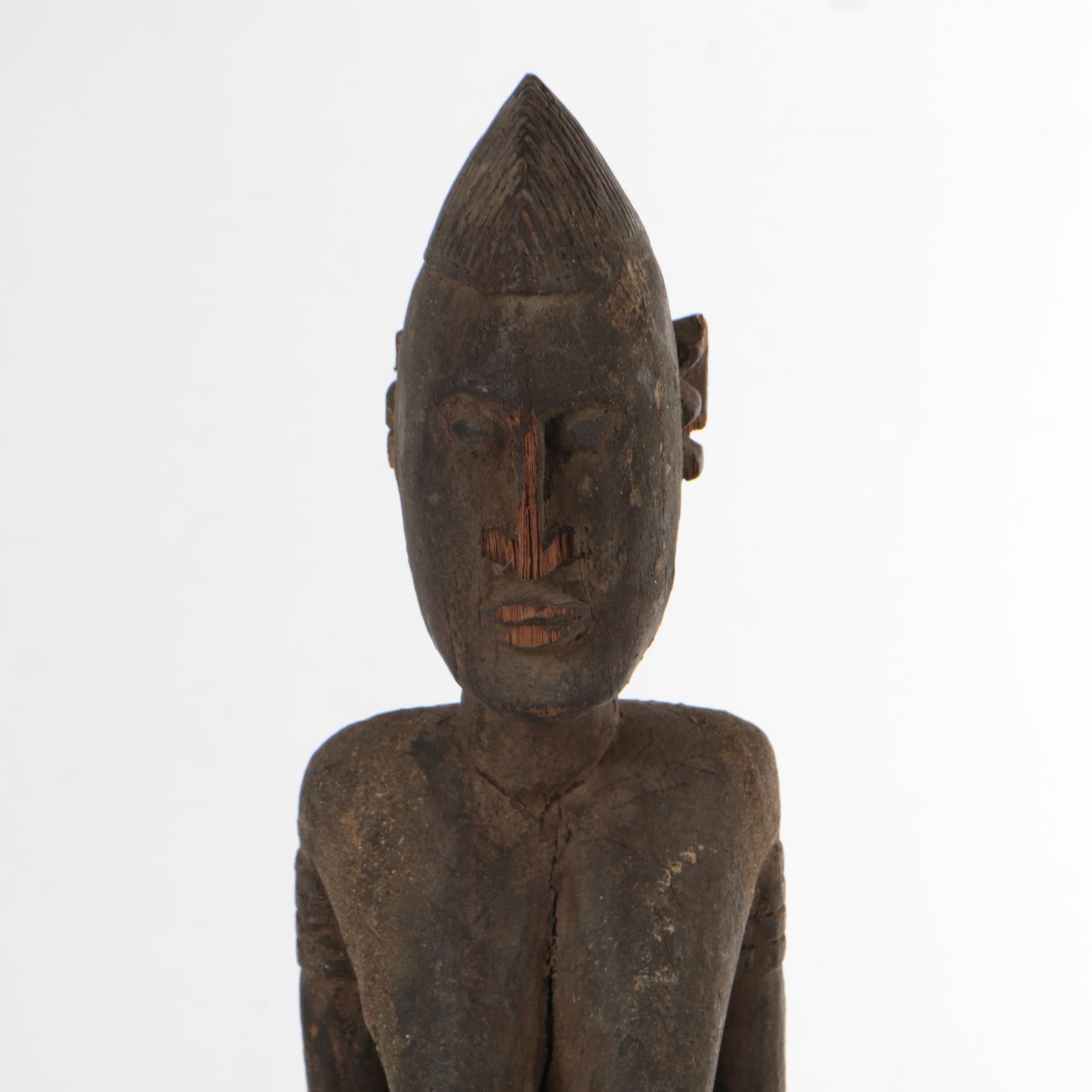 20th Century Carved Wood Female Dogon Dege Dal Nda Style Figure | EBTH