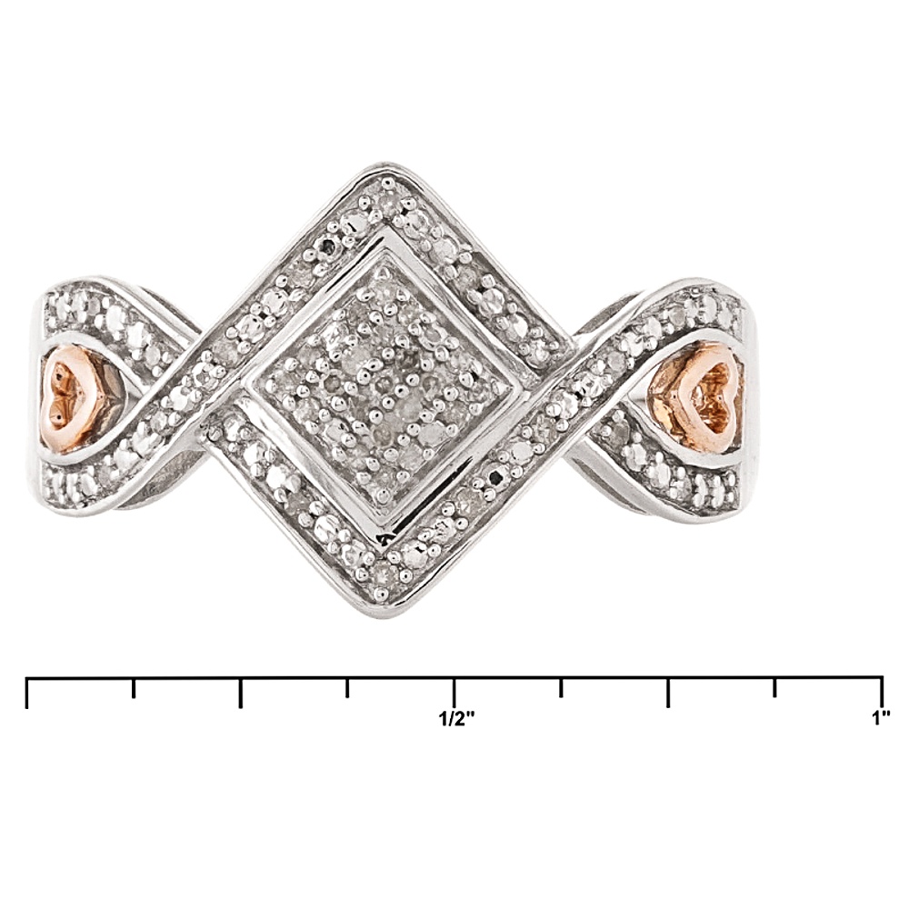 Sterling Silver Diamond Ring | EBTH