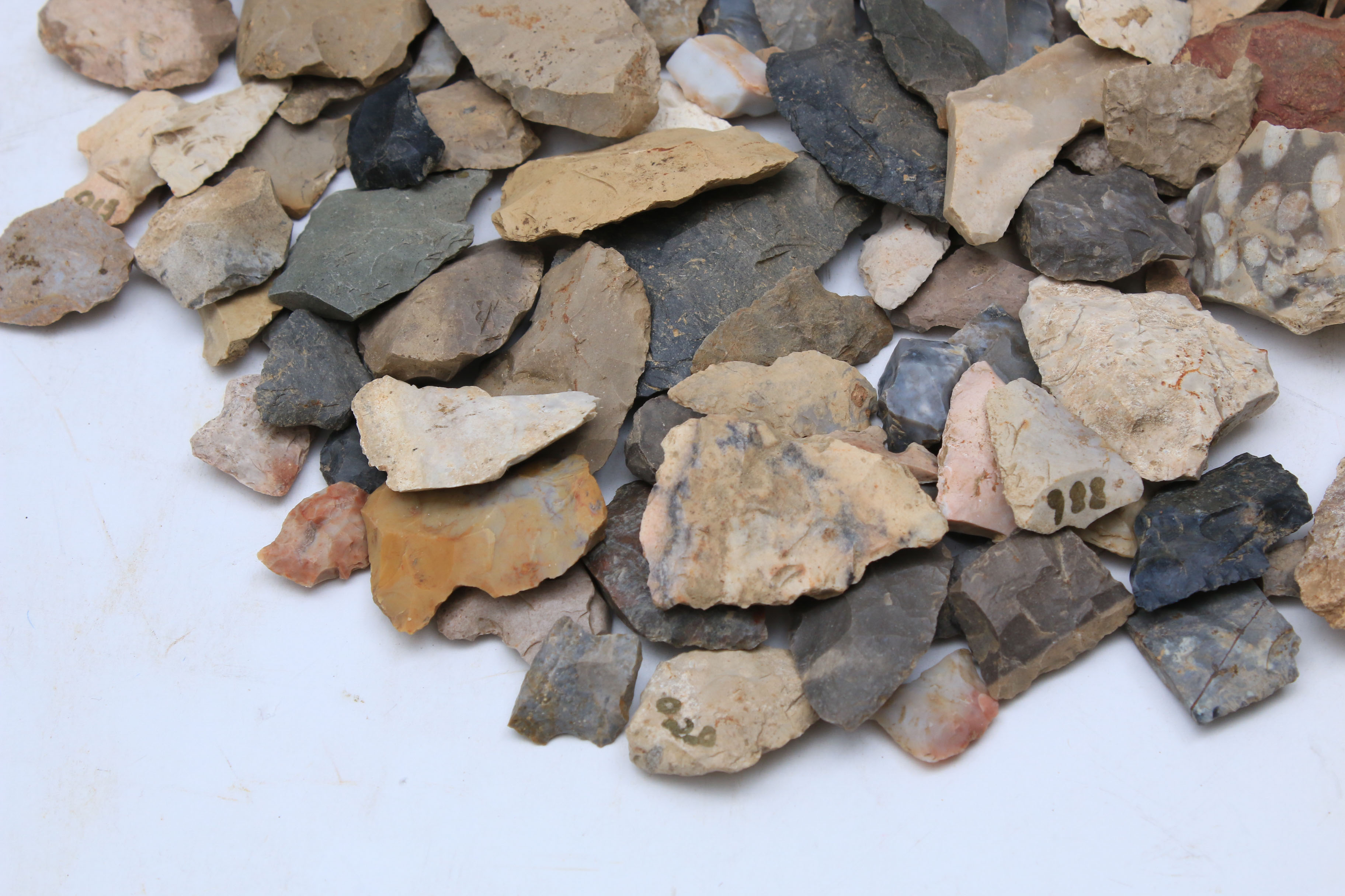 Native American Projectile Point Fragments, Bifaces and Lithic Debitage ...