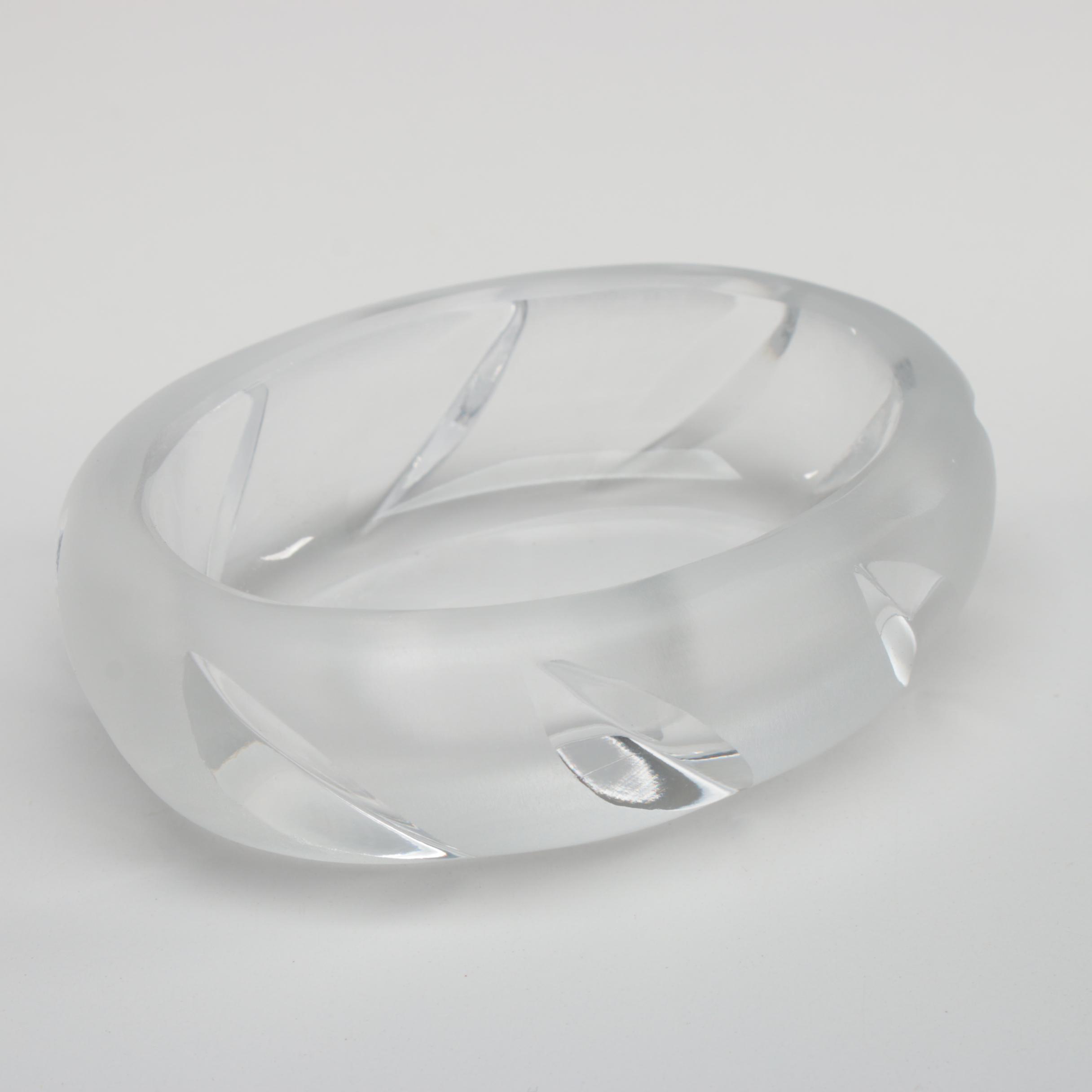 Lalique "Yseult" Frosted Crystal Salt Dips | EBTH