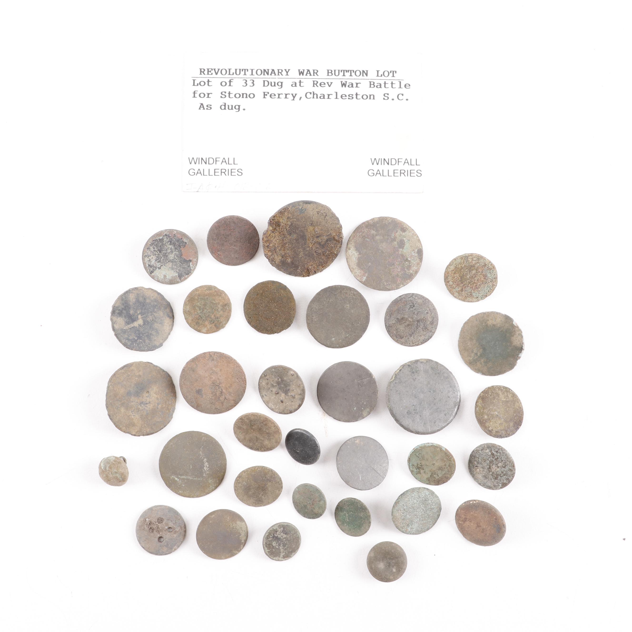 Revolutionary War Uniform Buttons Unearthed at Battle for Stono Ferry ...
