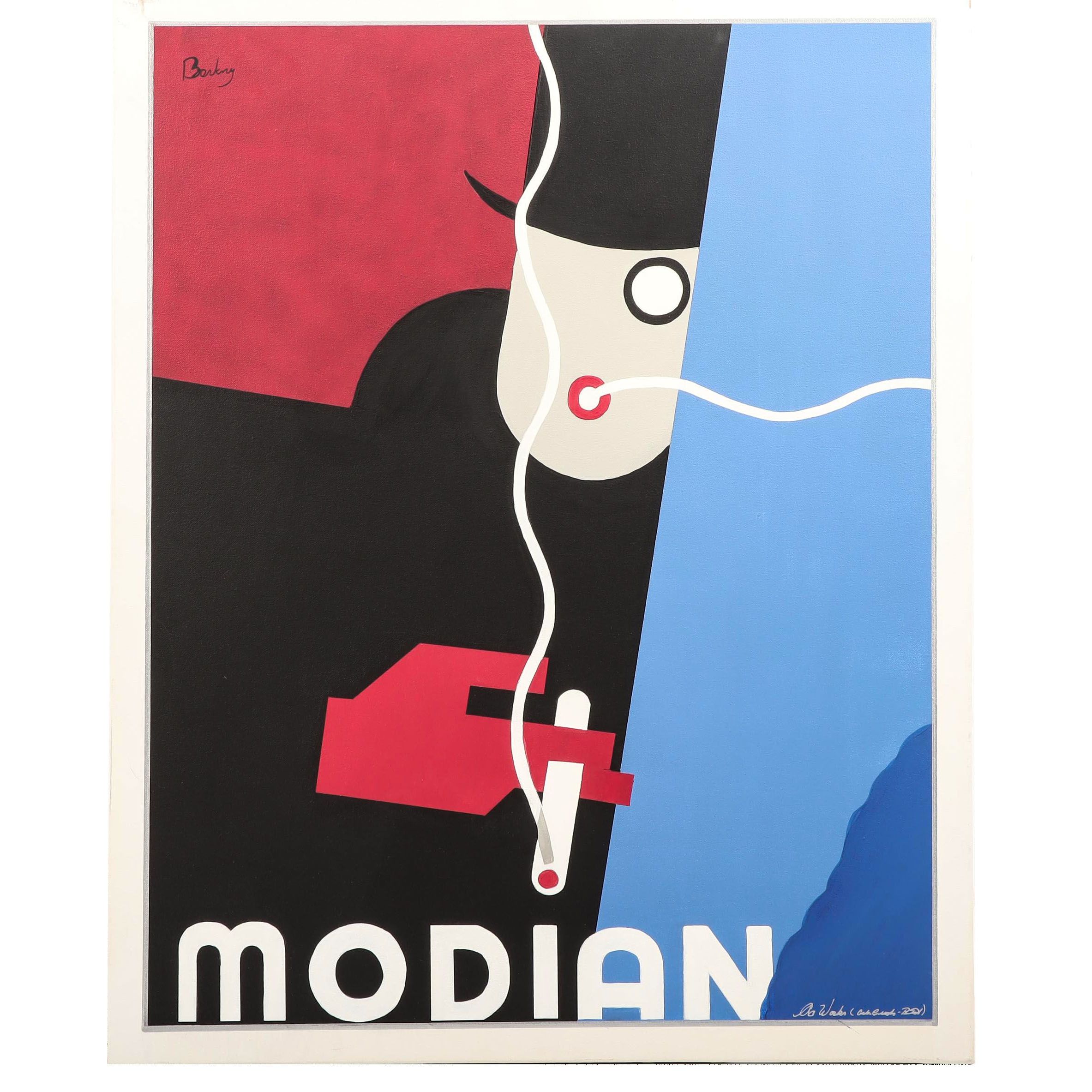 Copy Acrylic Painting After Róbert Berény "Modiano" | EBTH