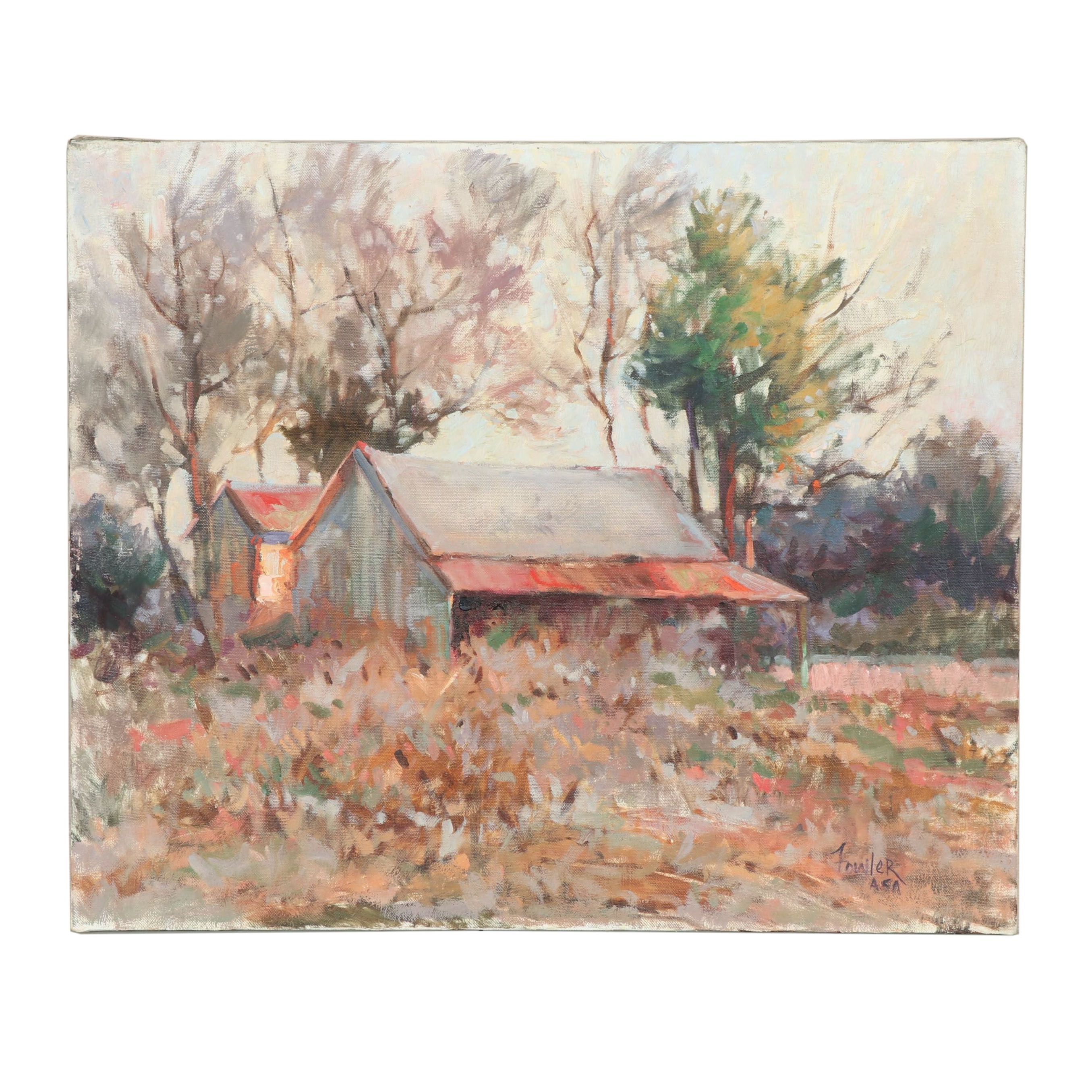 Fowler Landscape Oil Painting | EBTH