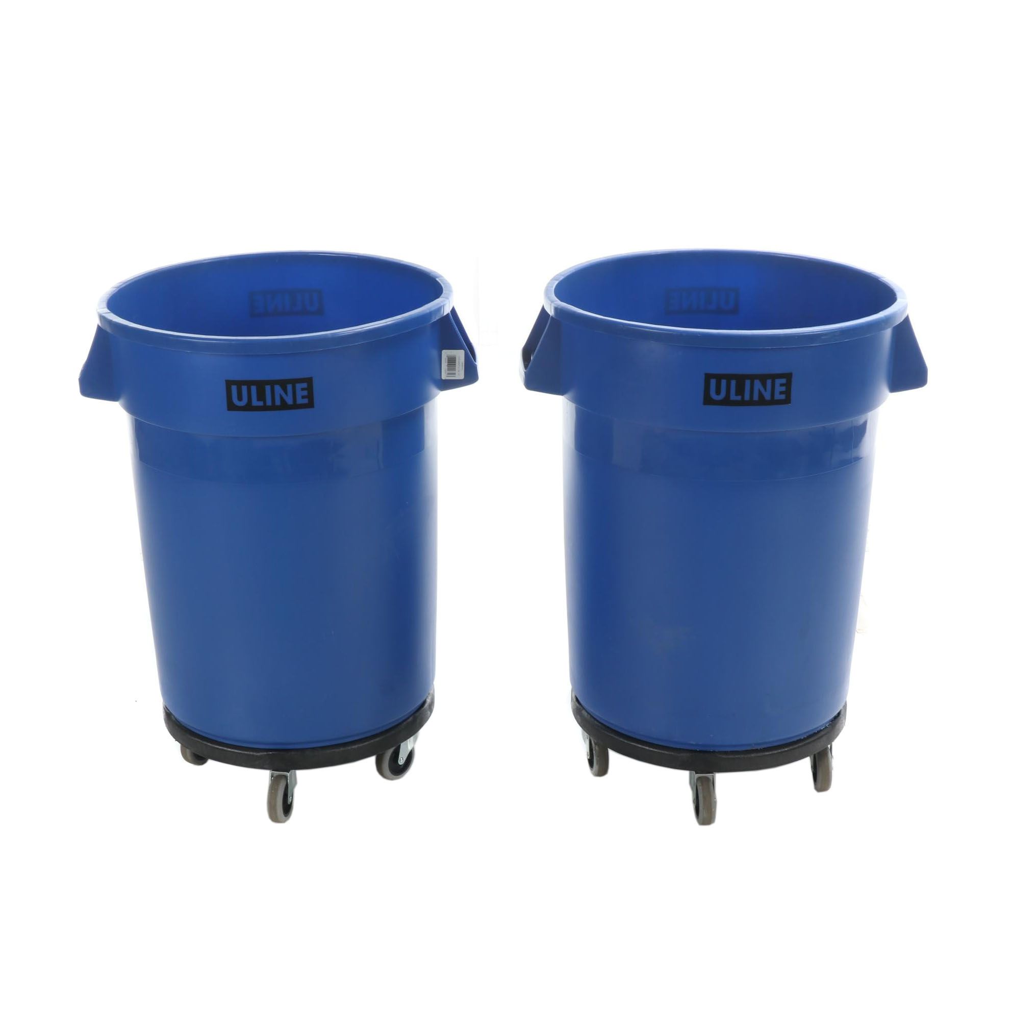 Uline Rolling Trash Bins | EBTH