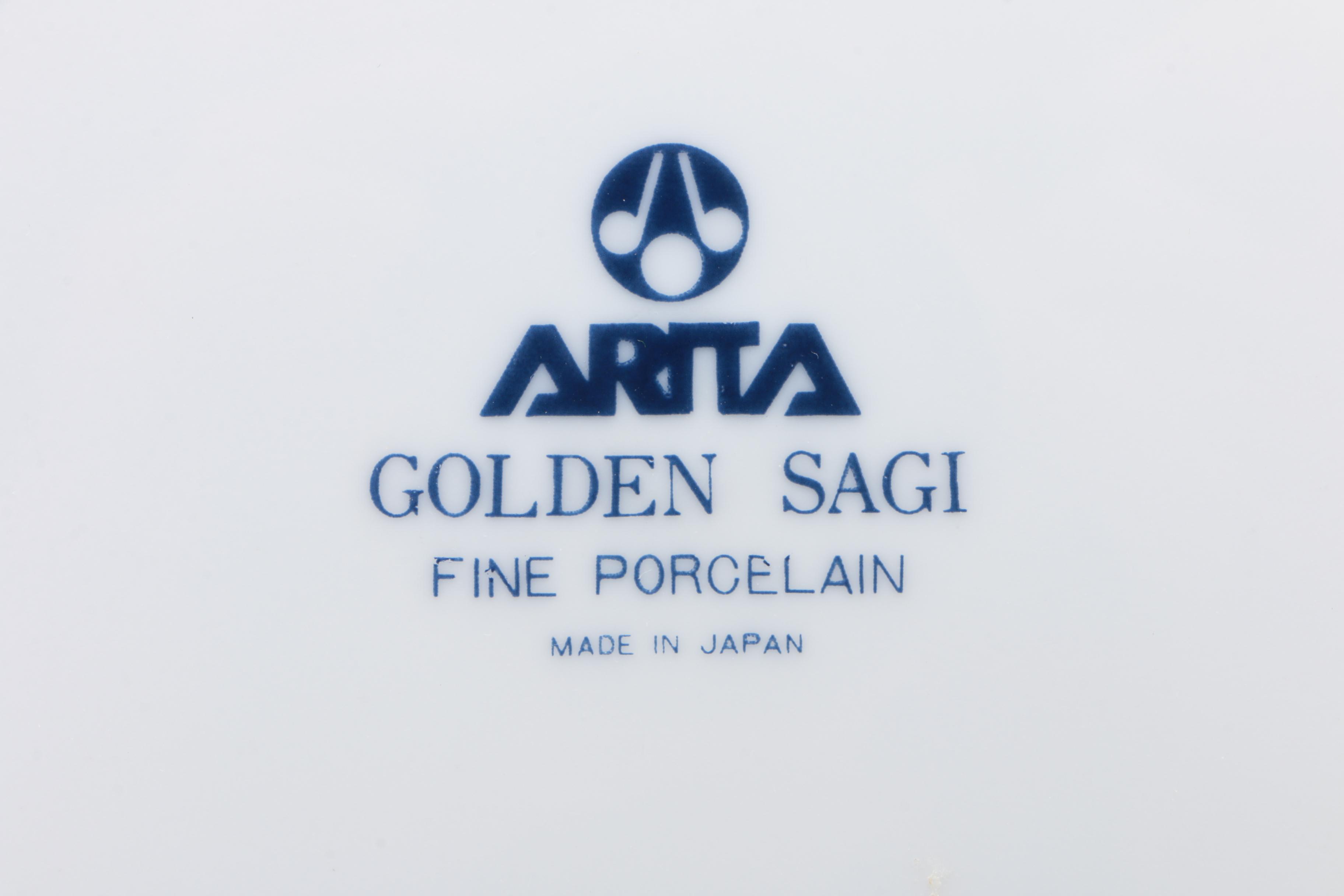 Arita "Golden Sagi" Porcelain Dinnerware for Four | EBTH