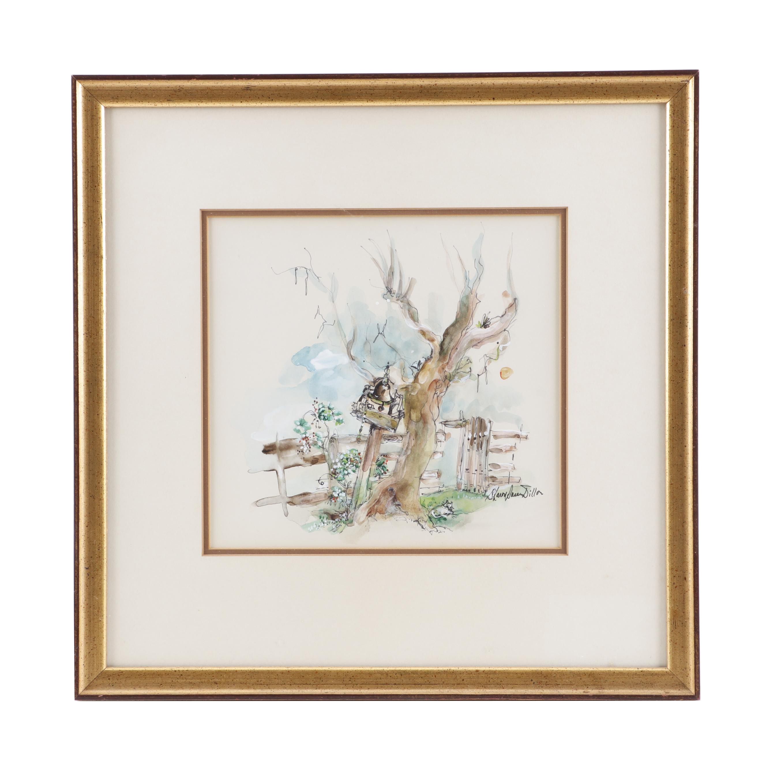 Sharon Dillon Watercolor Painting | EBTH