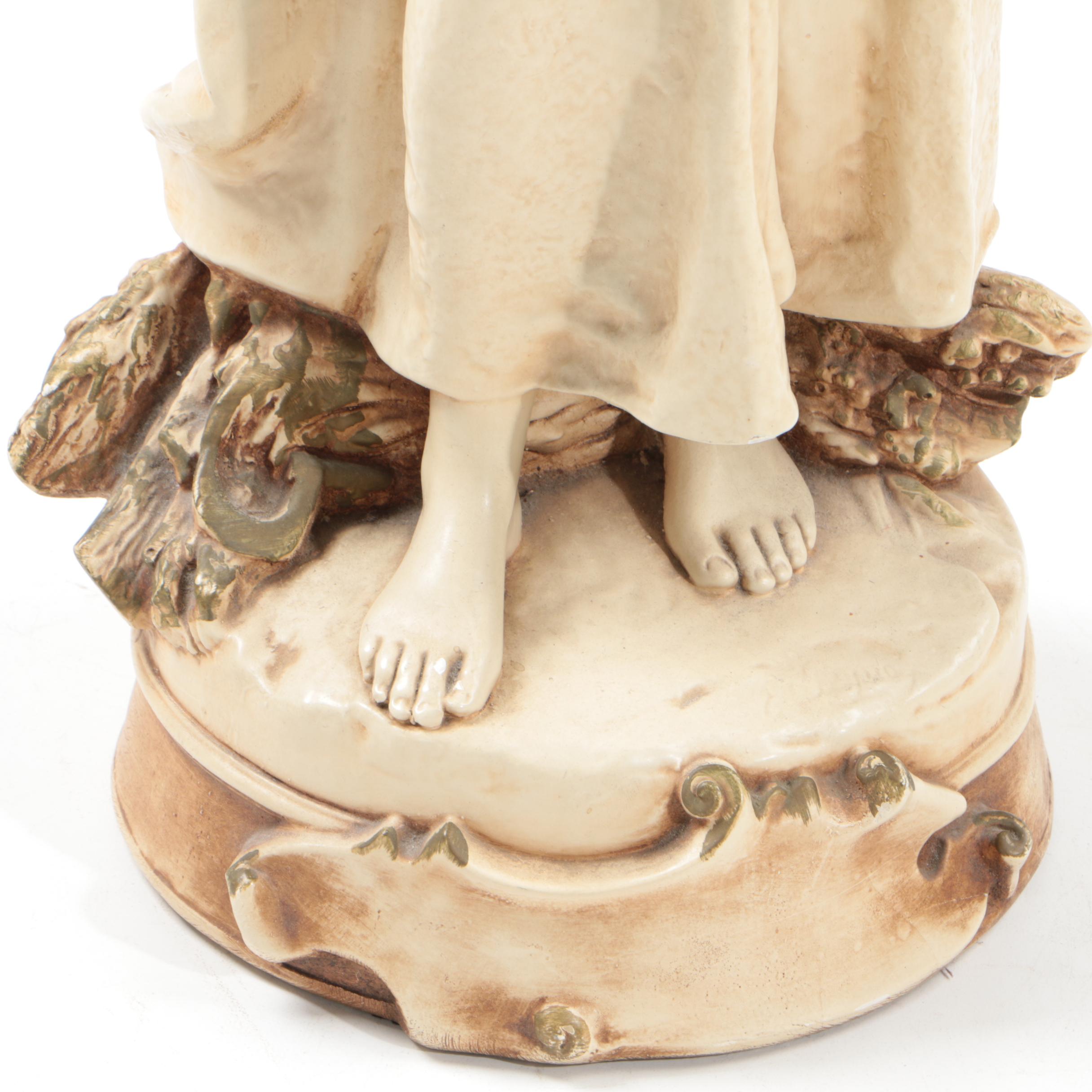 Alexander Backer Company Chalkware Sculpture after Émile Edward Peynot ...