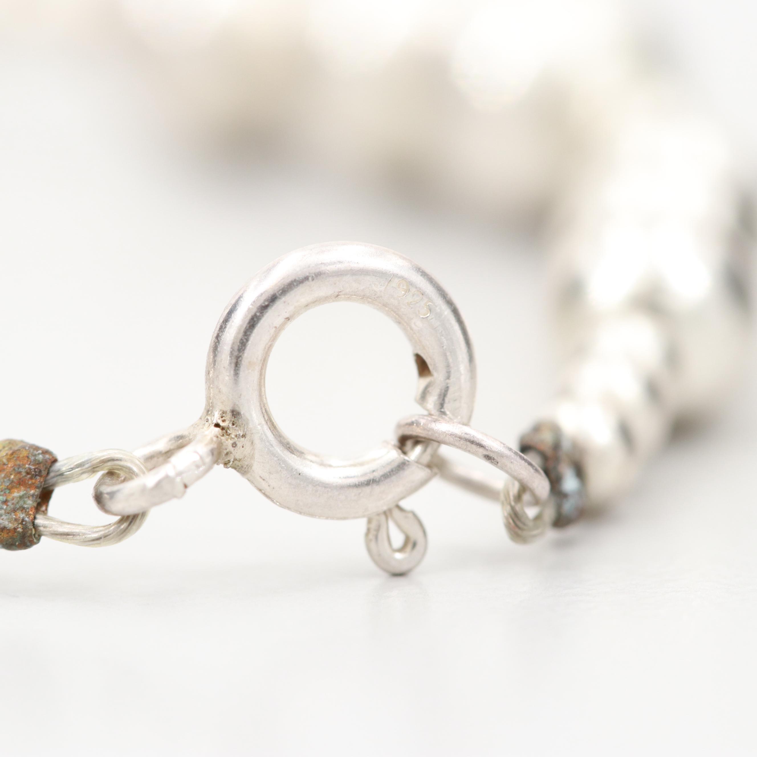 Sterling Silver Beaded Bracelet | EBTH