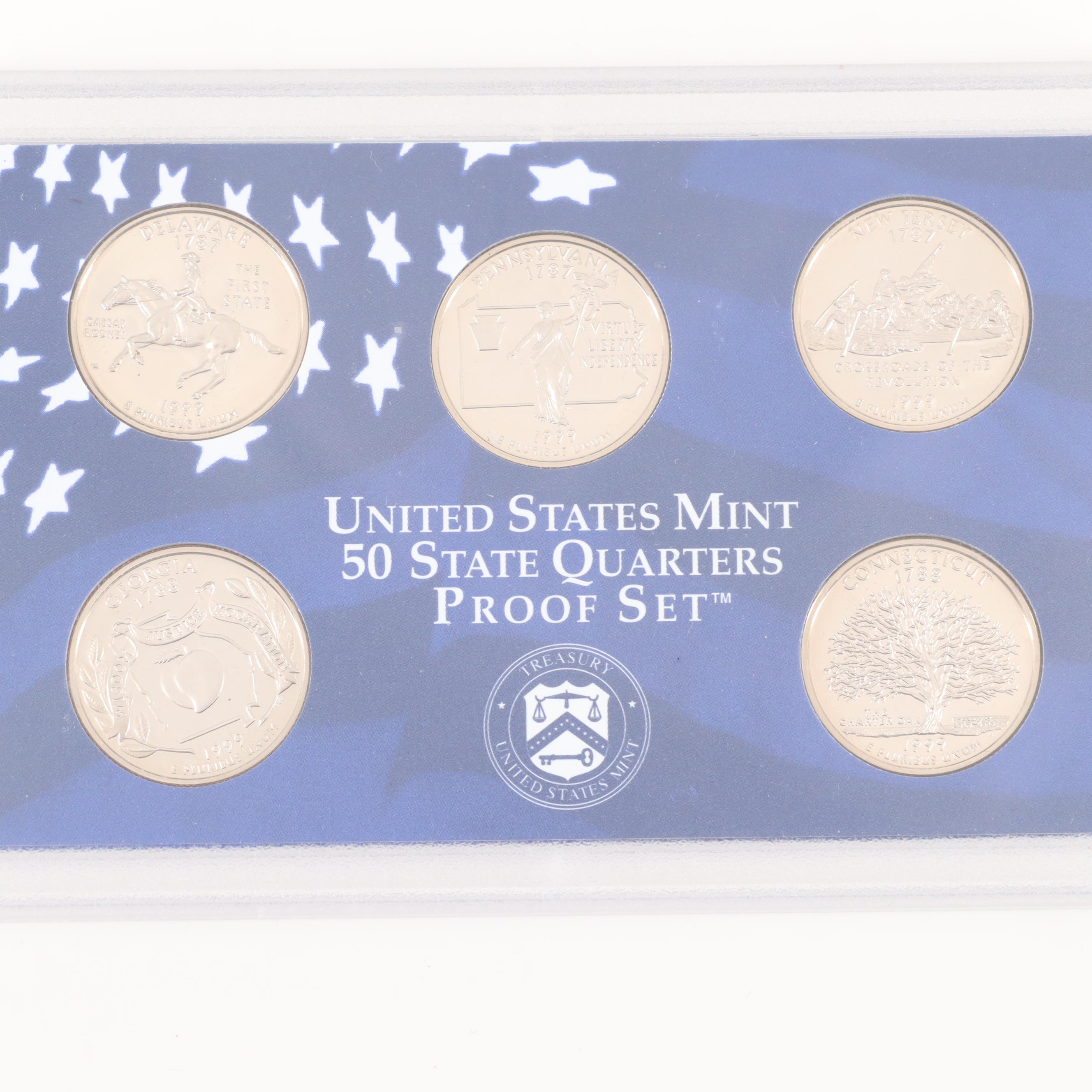 Complete Group of U.S. Mint Statehood Quarters Proof Sets | Everything ...