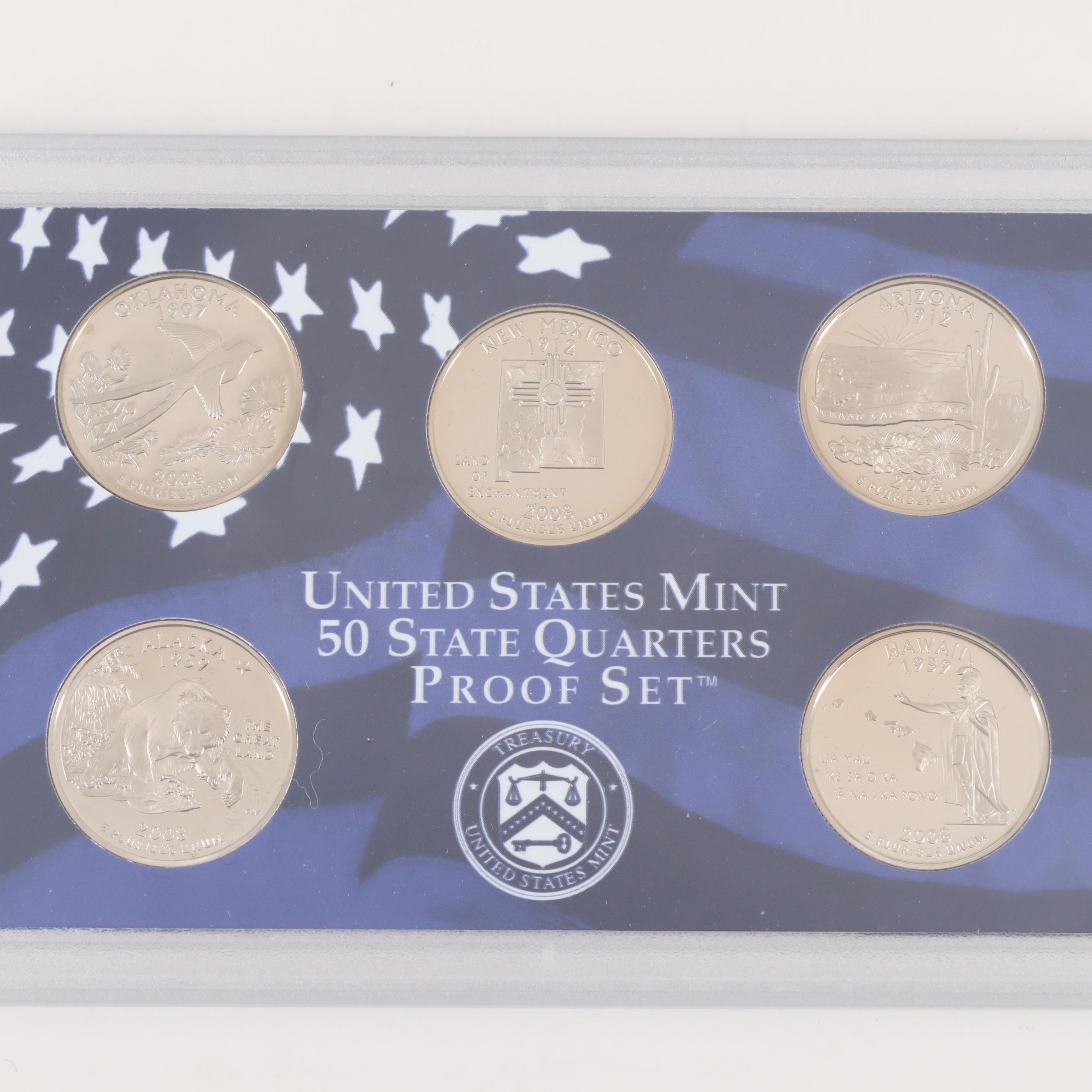 Complete Group of U.S. Mint Statehood Quarters Proof Sets | Everything ...