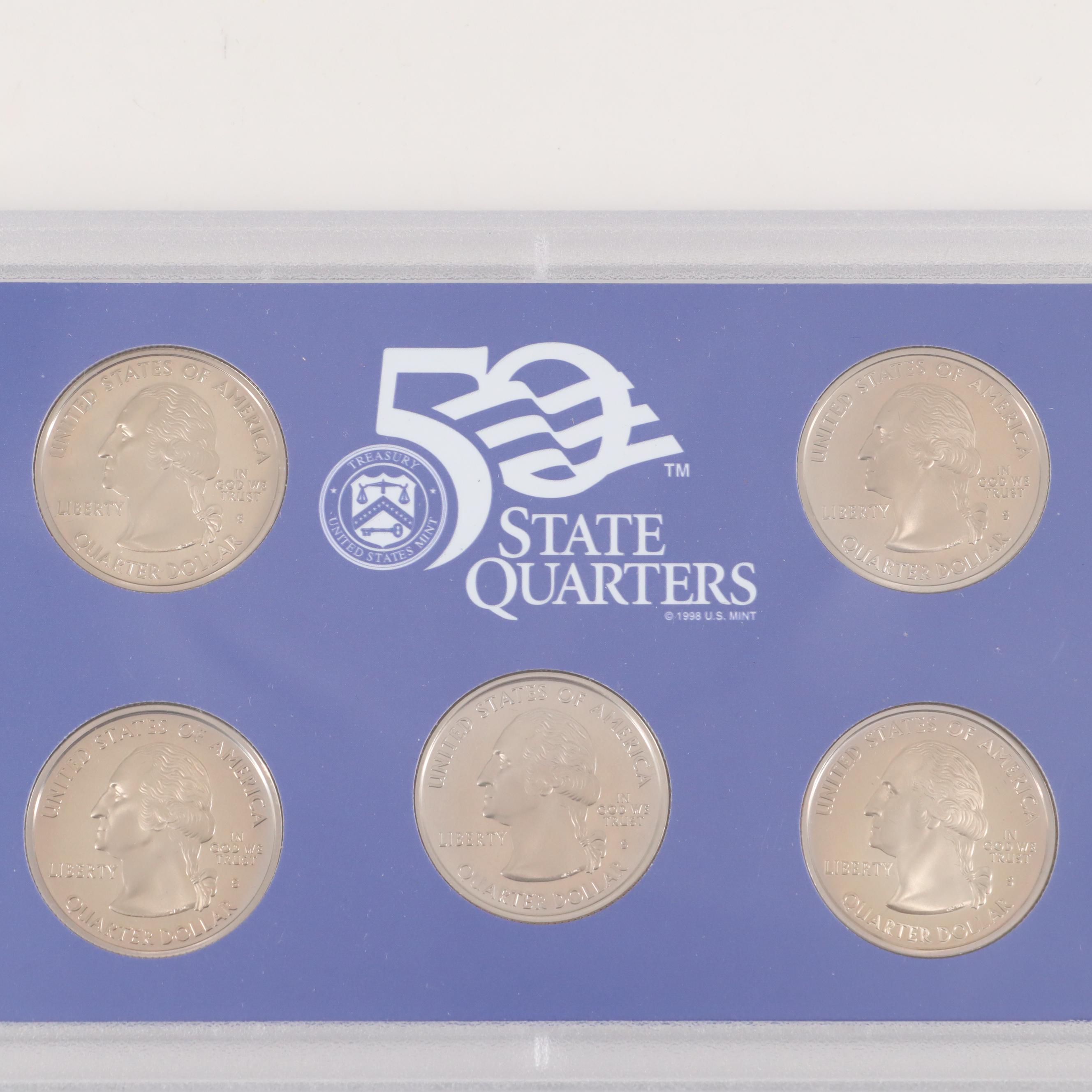 Complete Group of U.S. Mint Statehood Quarters Proof Sets | Everything ...