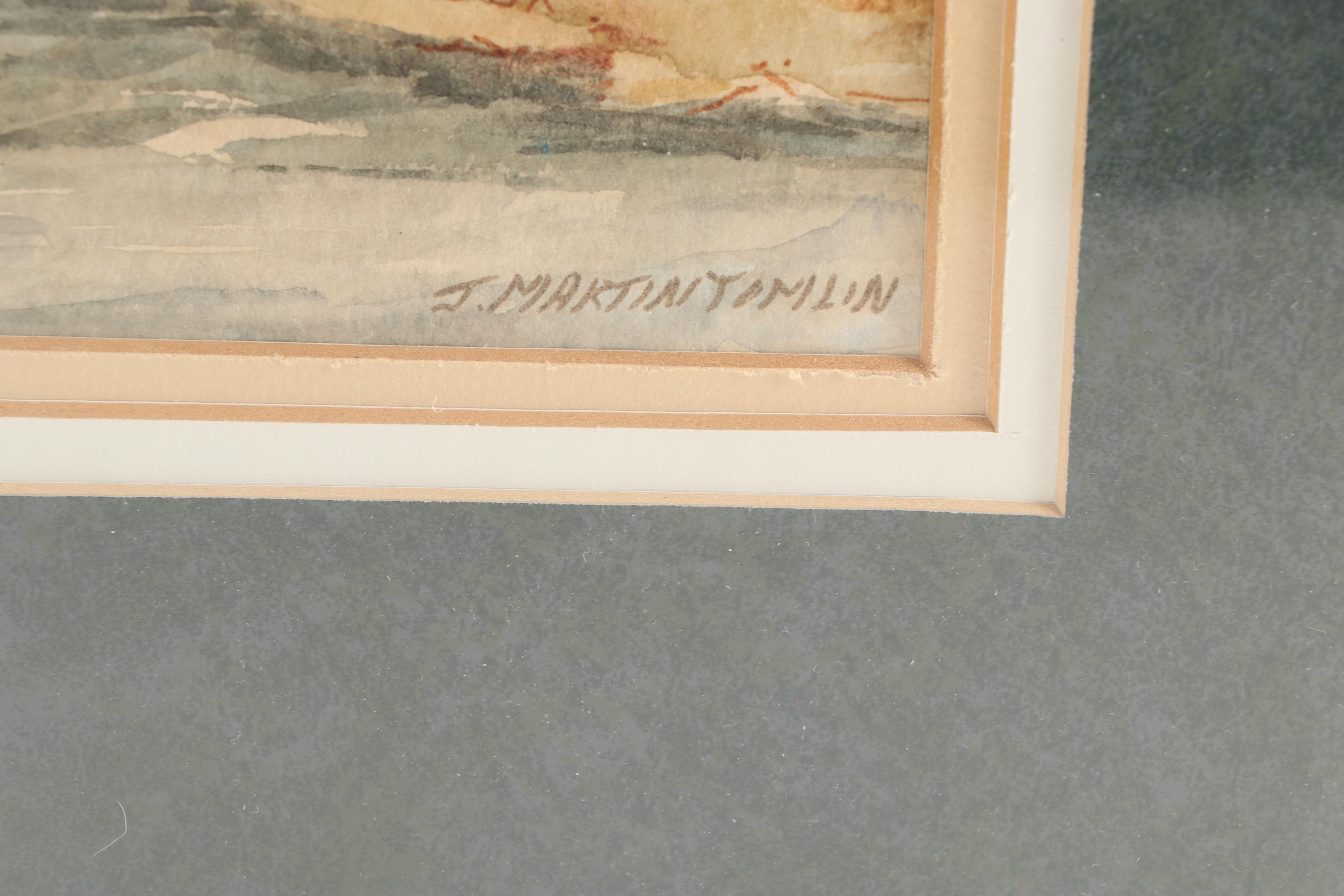 Jennie Martin Tomlin Landscape Watercolor Painting | EBTH