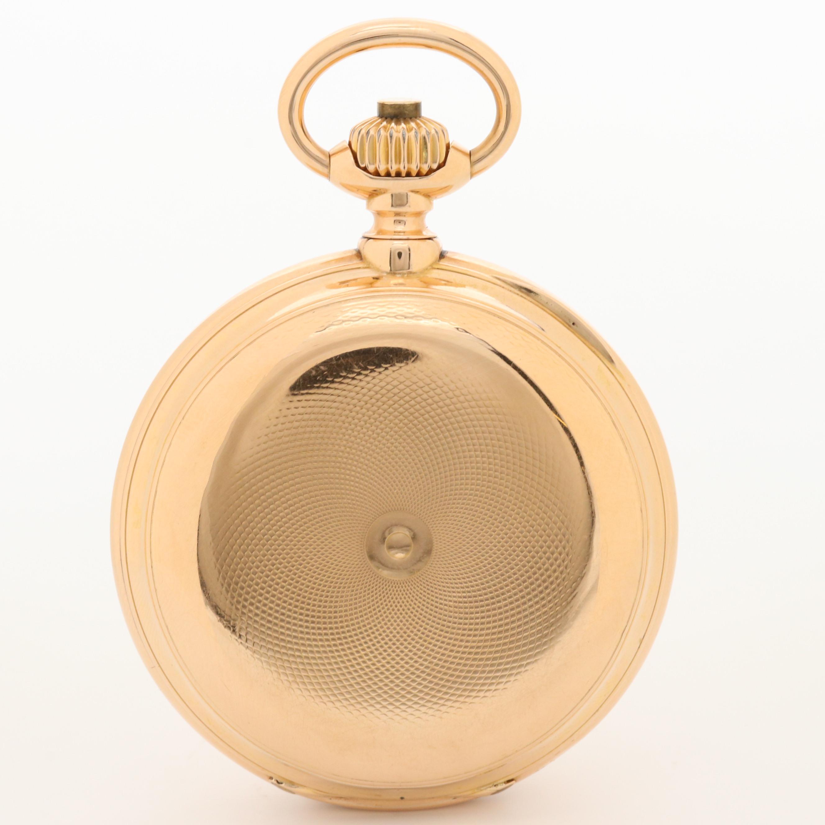 Antique Swiss Chronometer in 18K Gold Hunter Case | EBTH