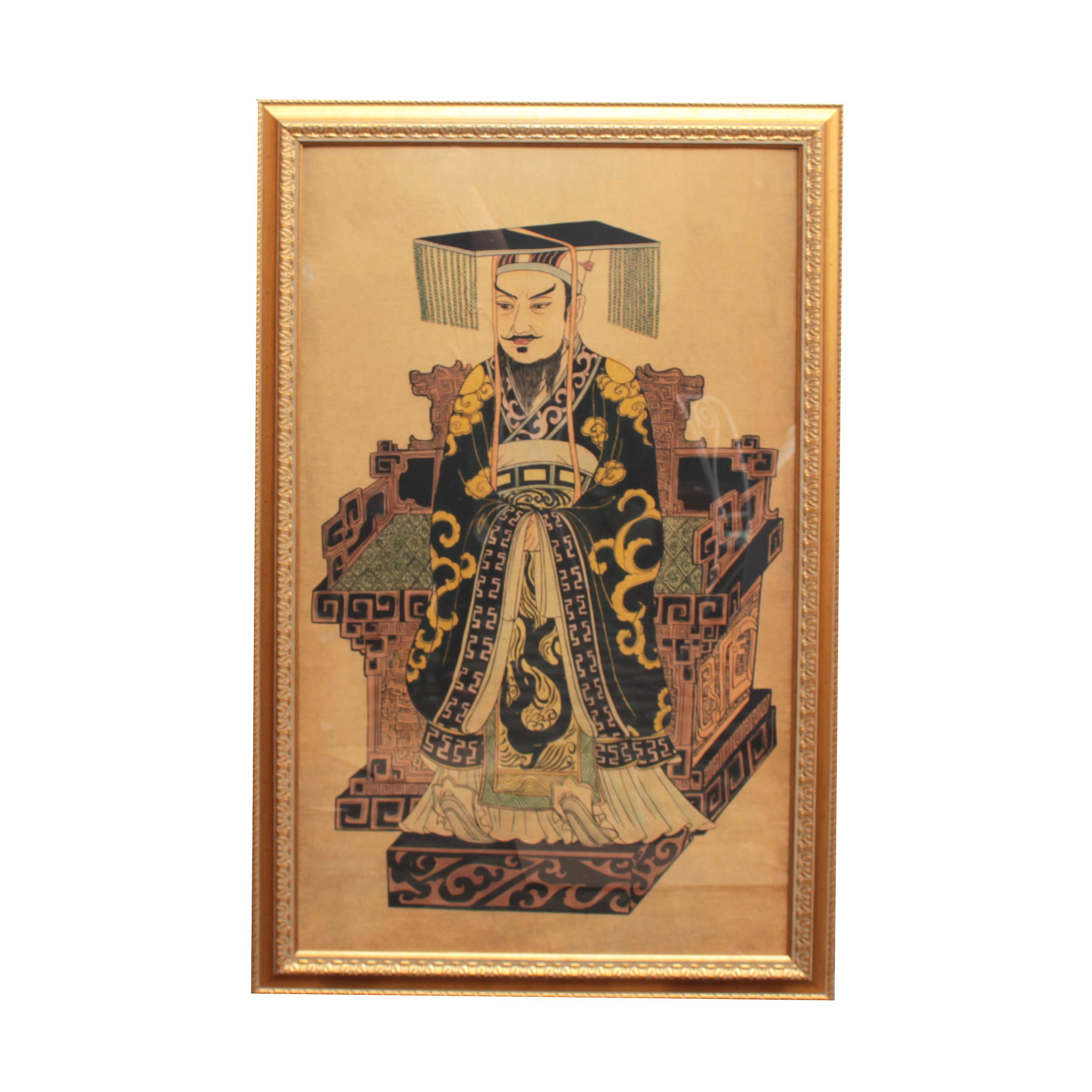 Chinese Woodblock Print of Emperor | EBTH