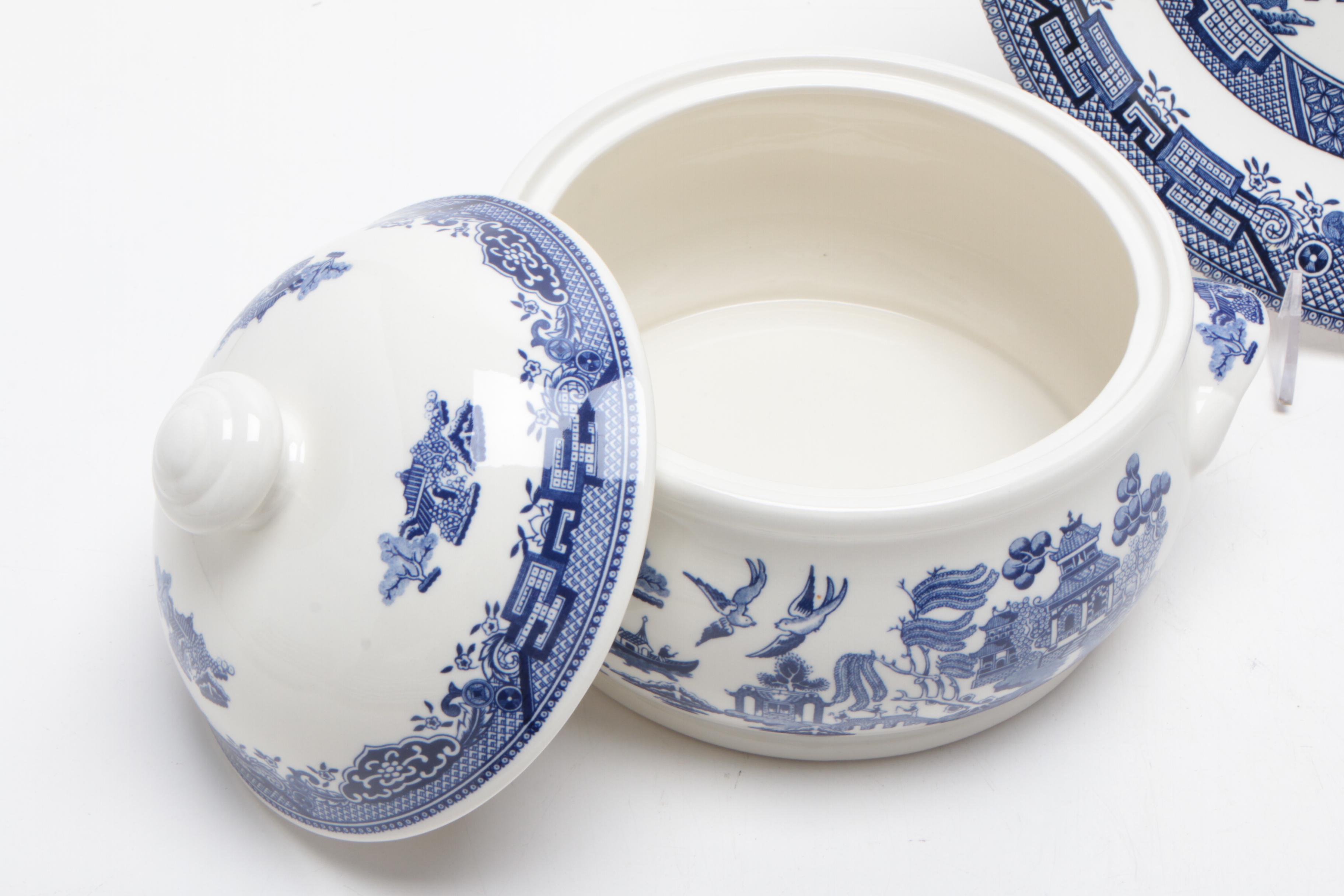 Churchill "Willow Blue" Stoneware Dinnerware | Everything But The House