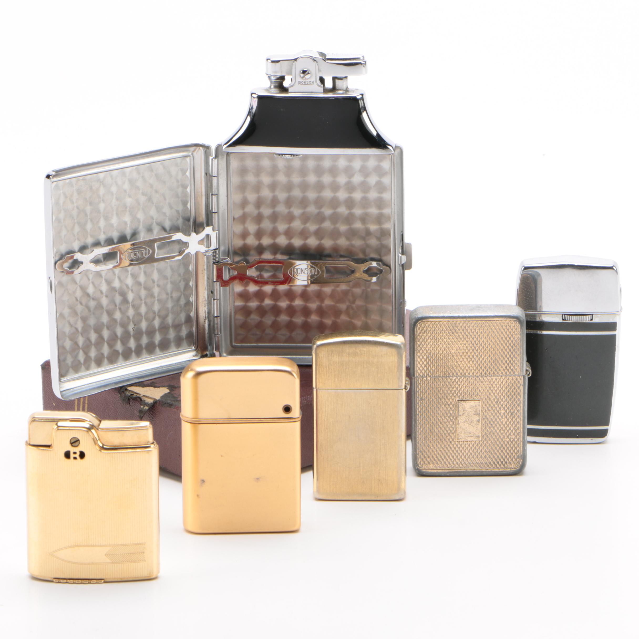 Ronson "Mastercase" and Other Lighters Including Zippo, Vintage | EBTH