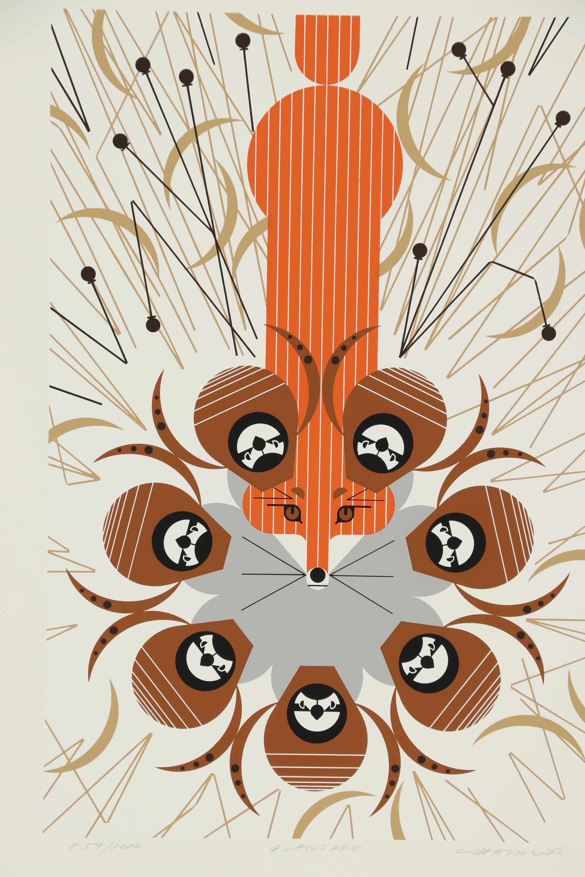 Charley Harper 1983 Limited Edition Serigraph "Quailsafe" | Everything ...