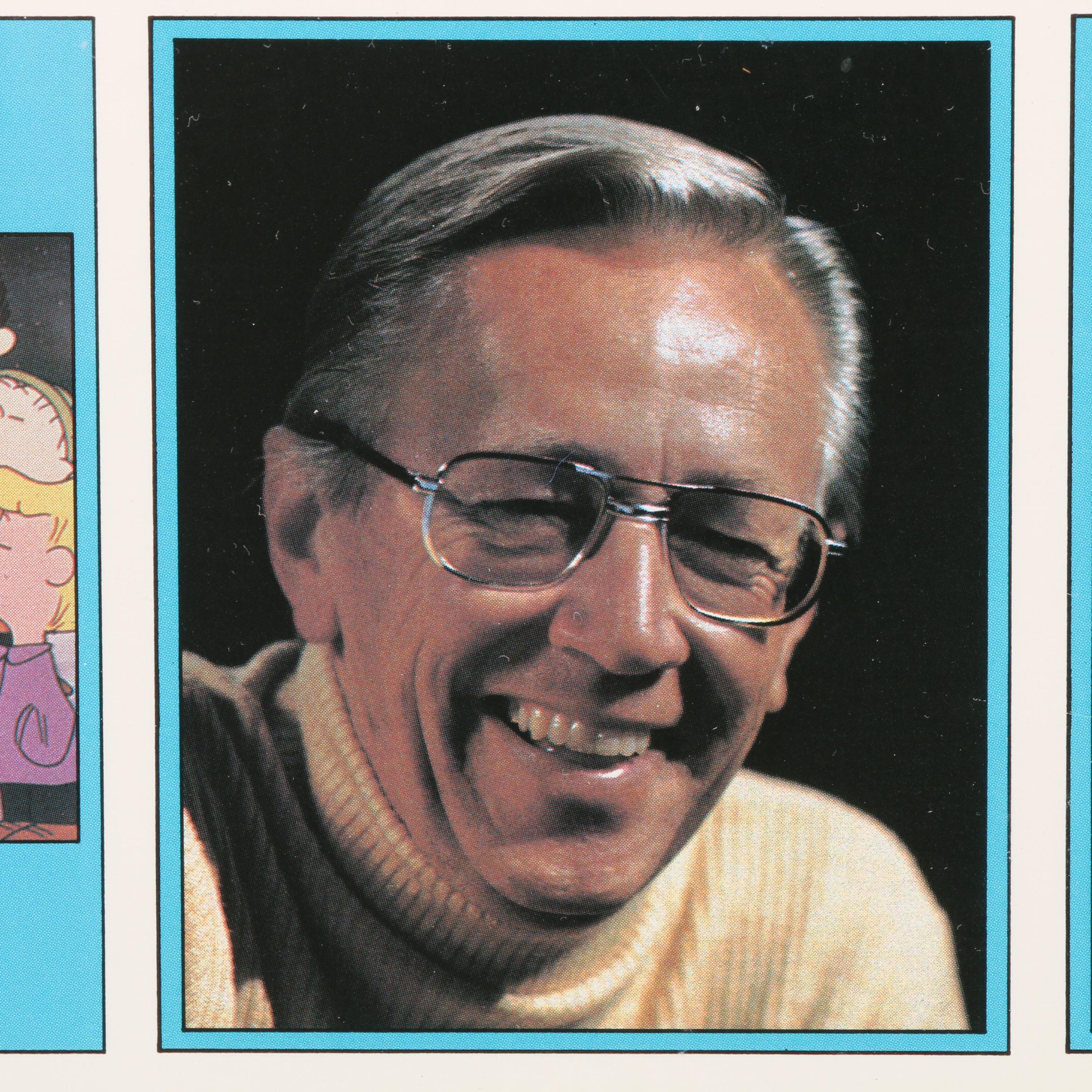 Peanuts Framed Uncut Sheet of Trading Cards | EBTH