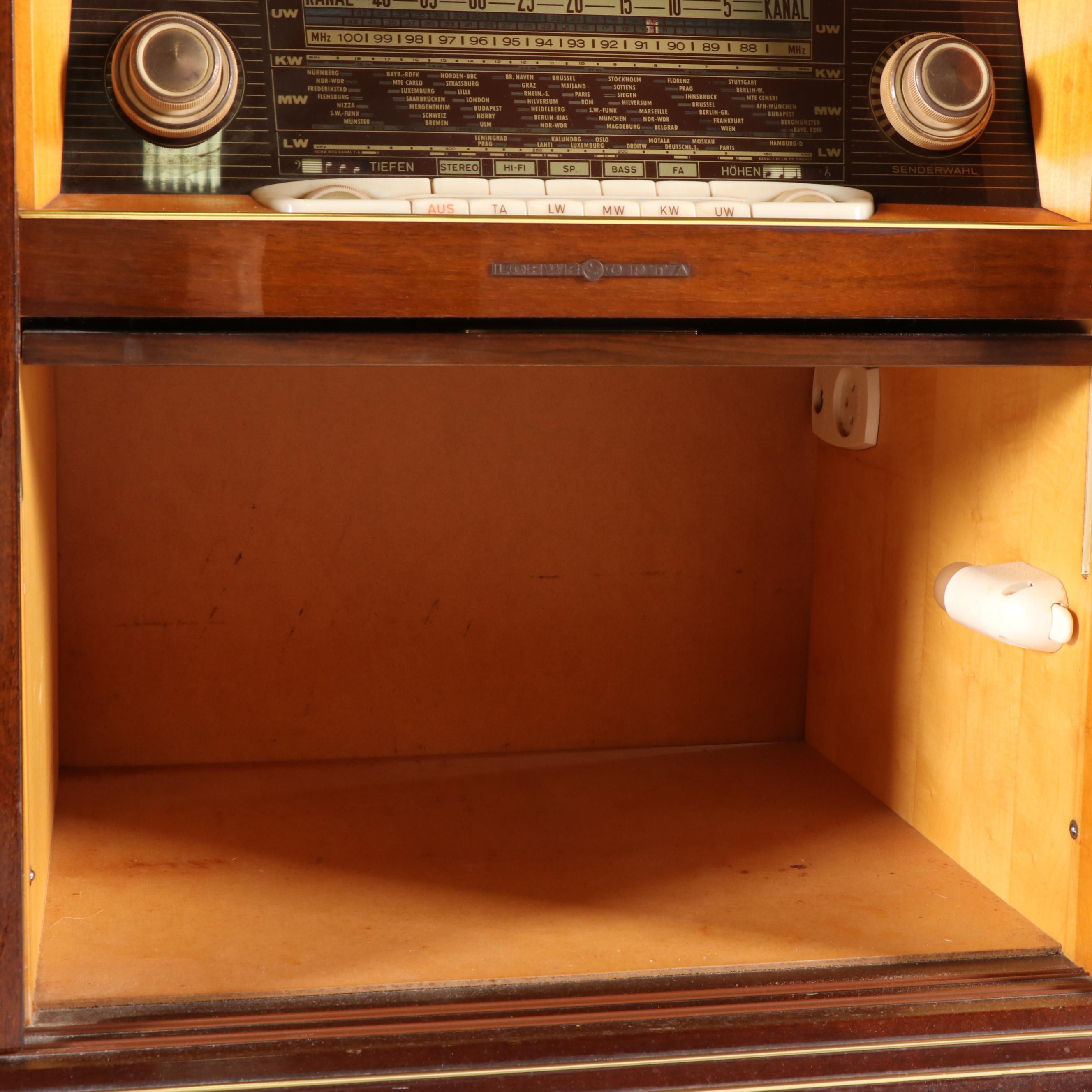 German Mid Century Modern Loewe Opta Balama-Stereo Console | EBTH