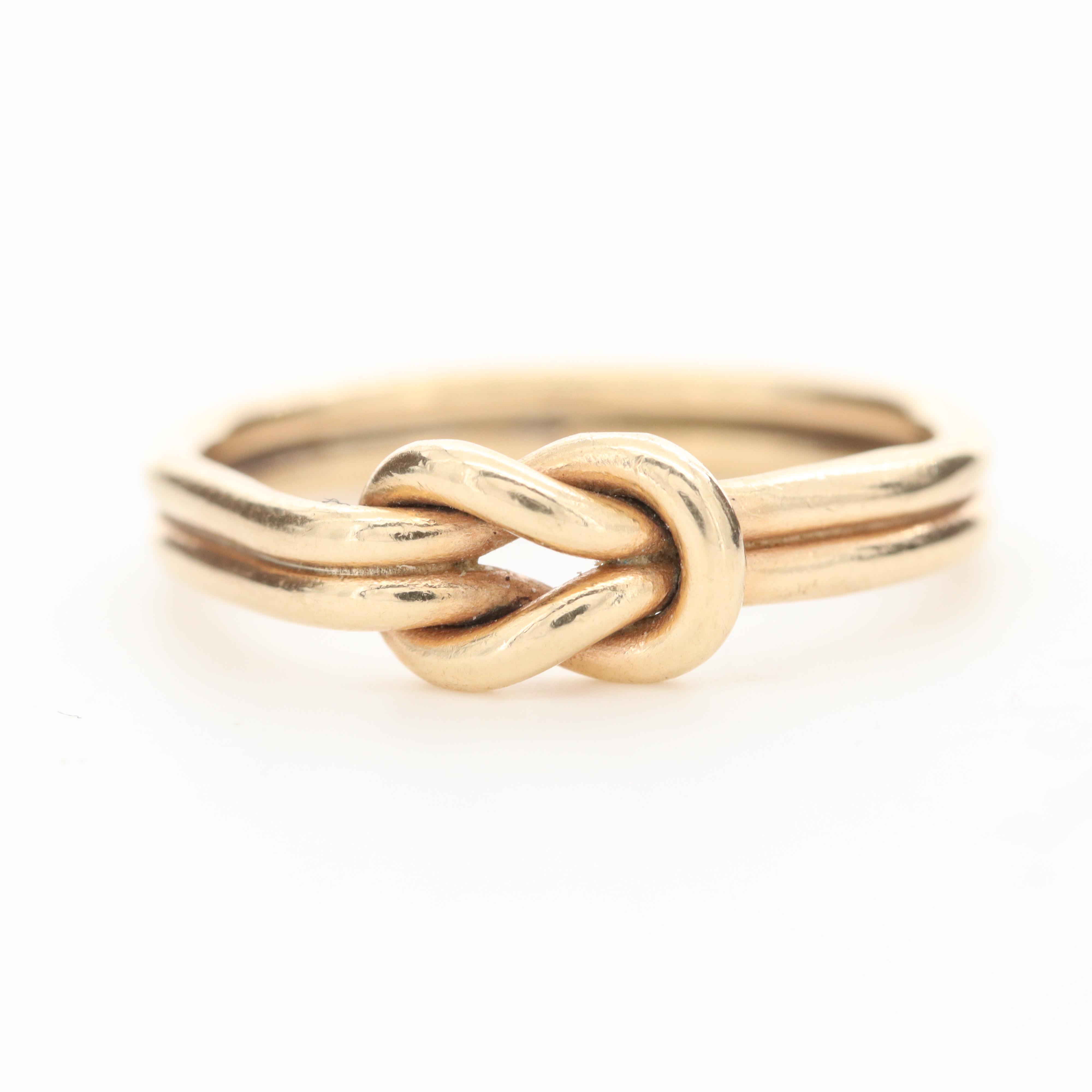 James Avery 14K Yellow Gold Love Knot Ring | Everything But The House