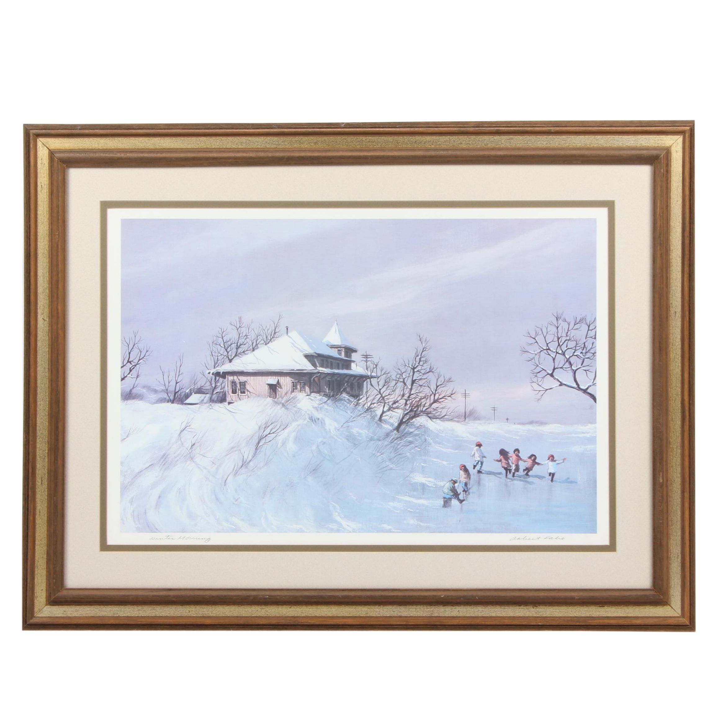 Robert Fabe Offset Lithograph "Winter Morning" | EBTH