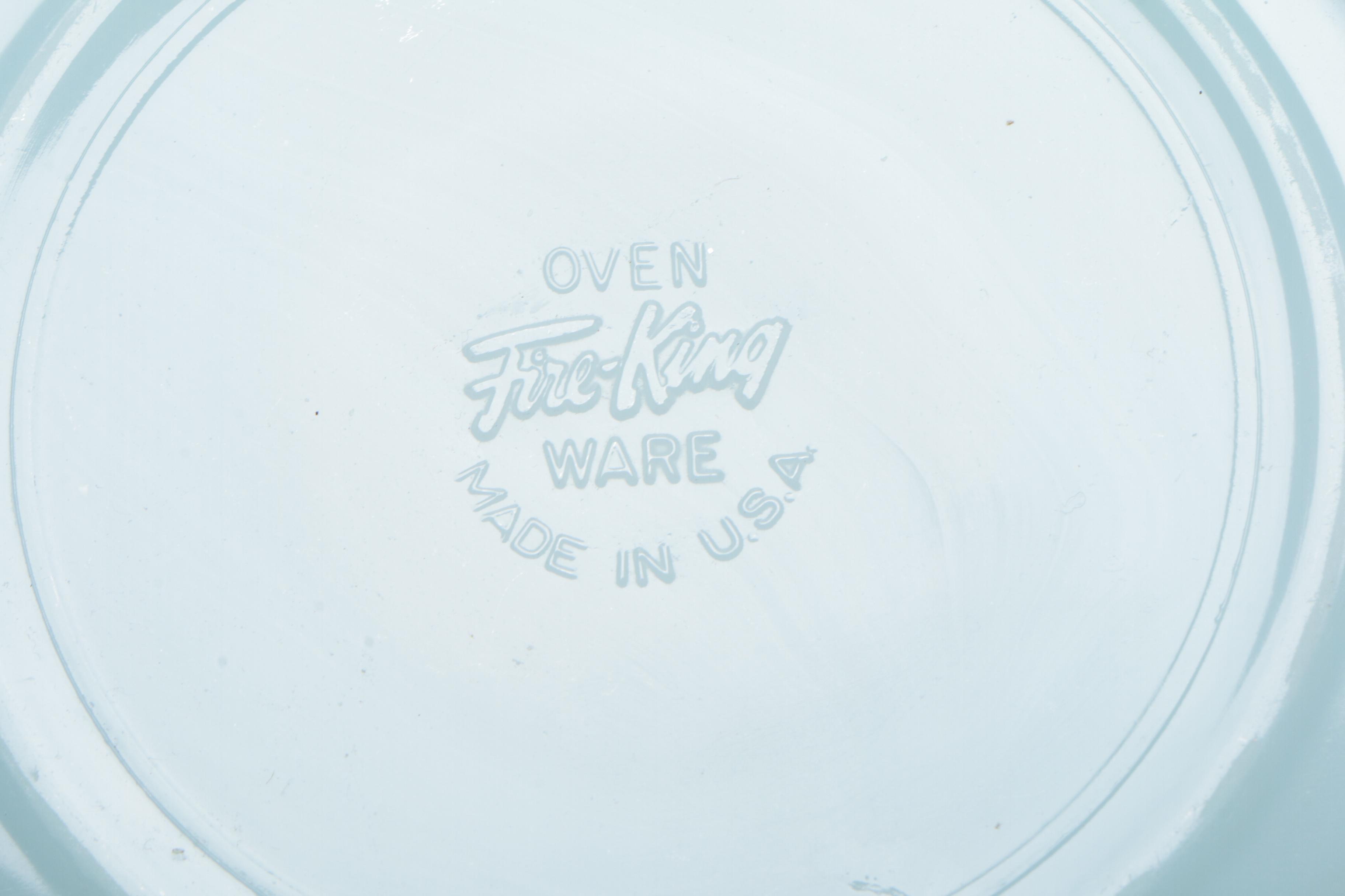 Turquoise Blue Anchor Hocking Fire-King Glass Dinnerware, 1950s ...