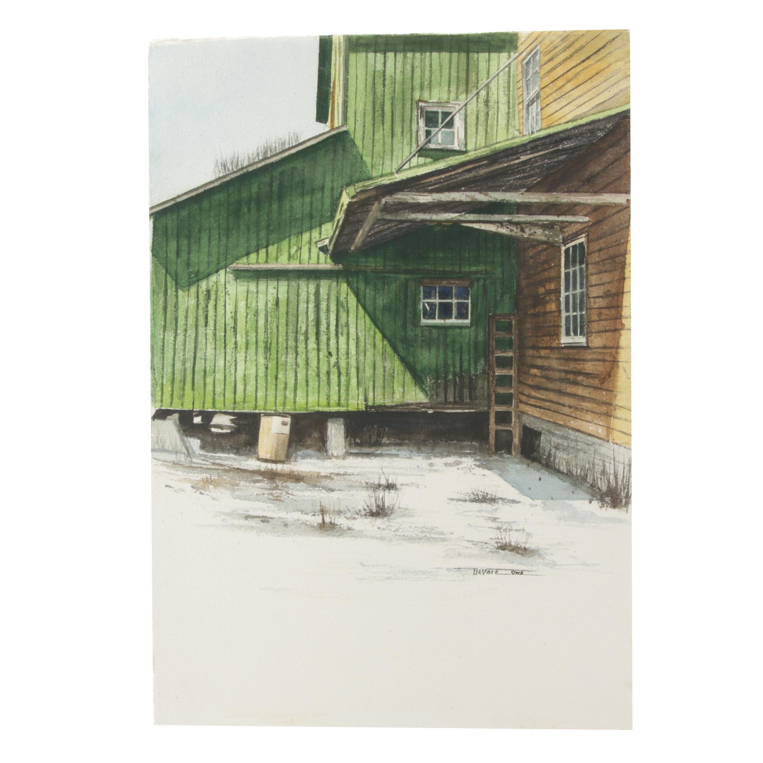 James DeVore Watercolor Painting "The Mill" | Everything But The House